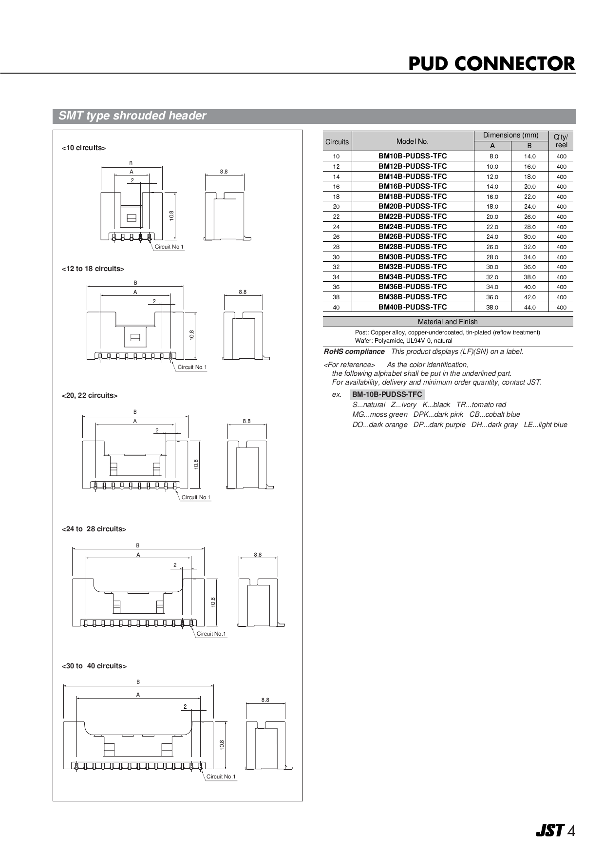 PUDP-12V-S_（JST）PUDP-12V-S中文资料_价格_PDF手册-立创电子商城