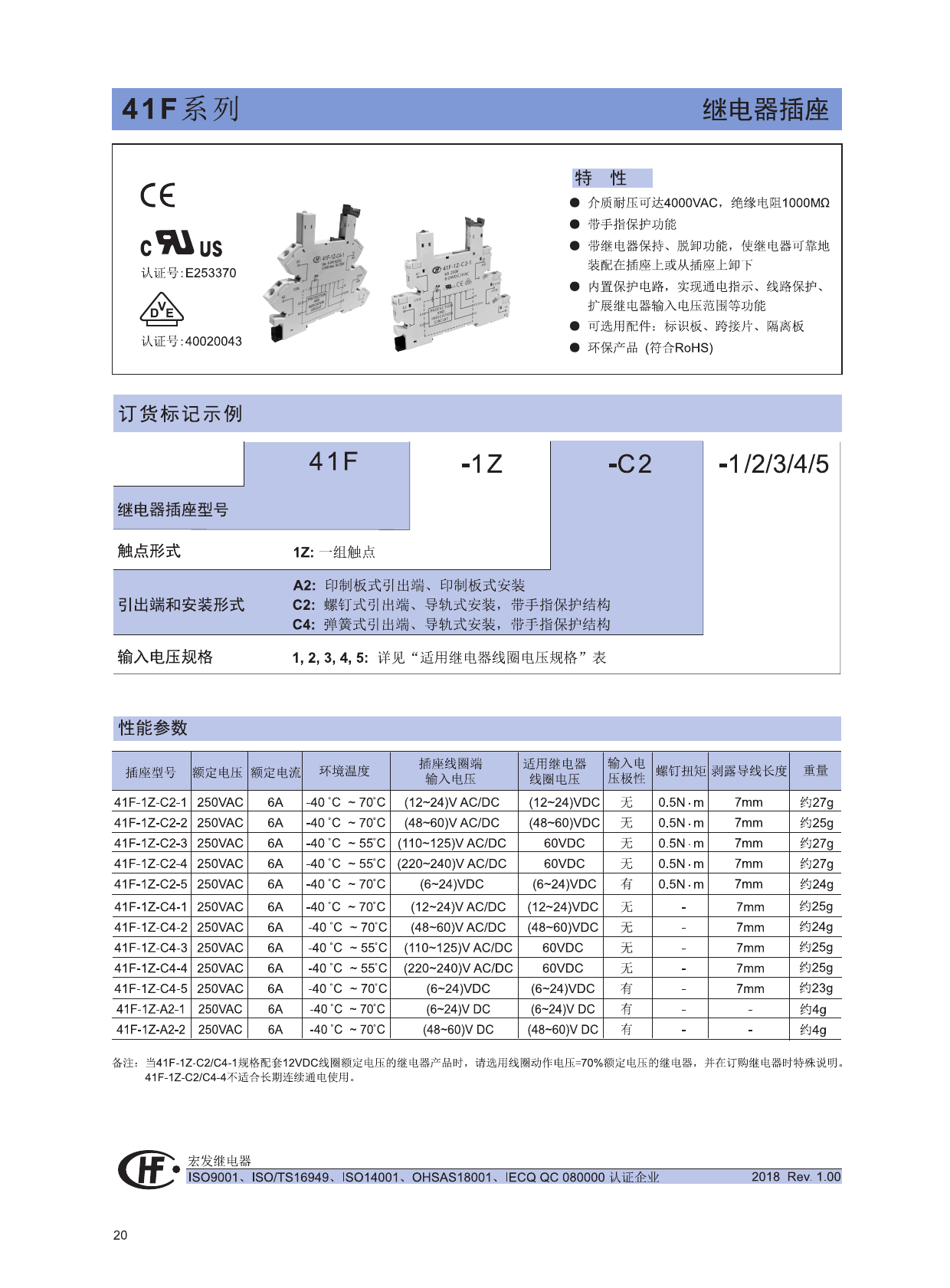 41F-1Z-C2-1_（HF(宏发)）41F-1Z-C2-1中文资料_价格_PDF手册-立创电子商城