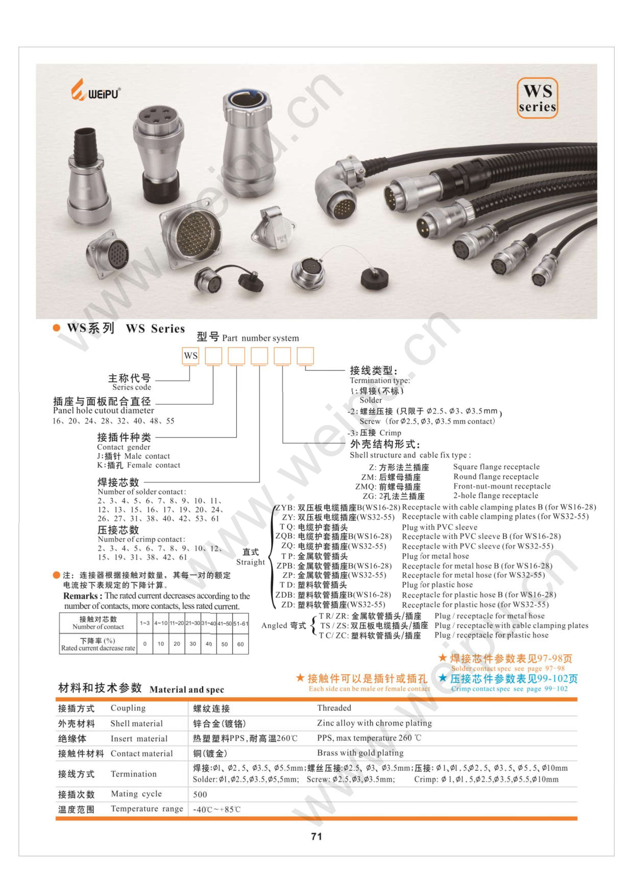 WS16J3/TQ_（WEIPU(威浦)）WS16J3/TQ中文资料_价格_PDF手册-立创电子商城