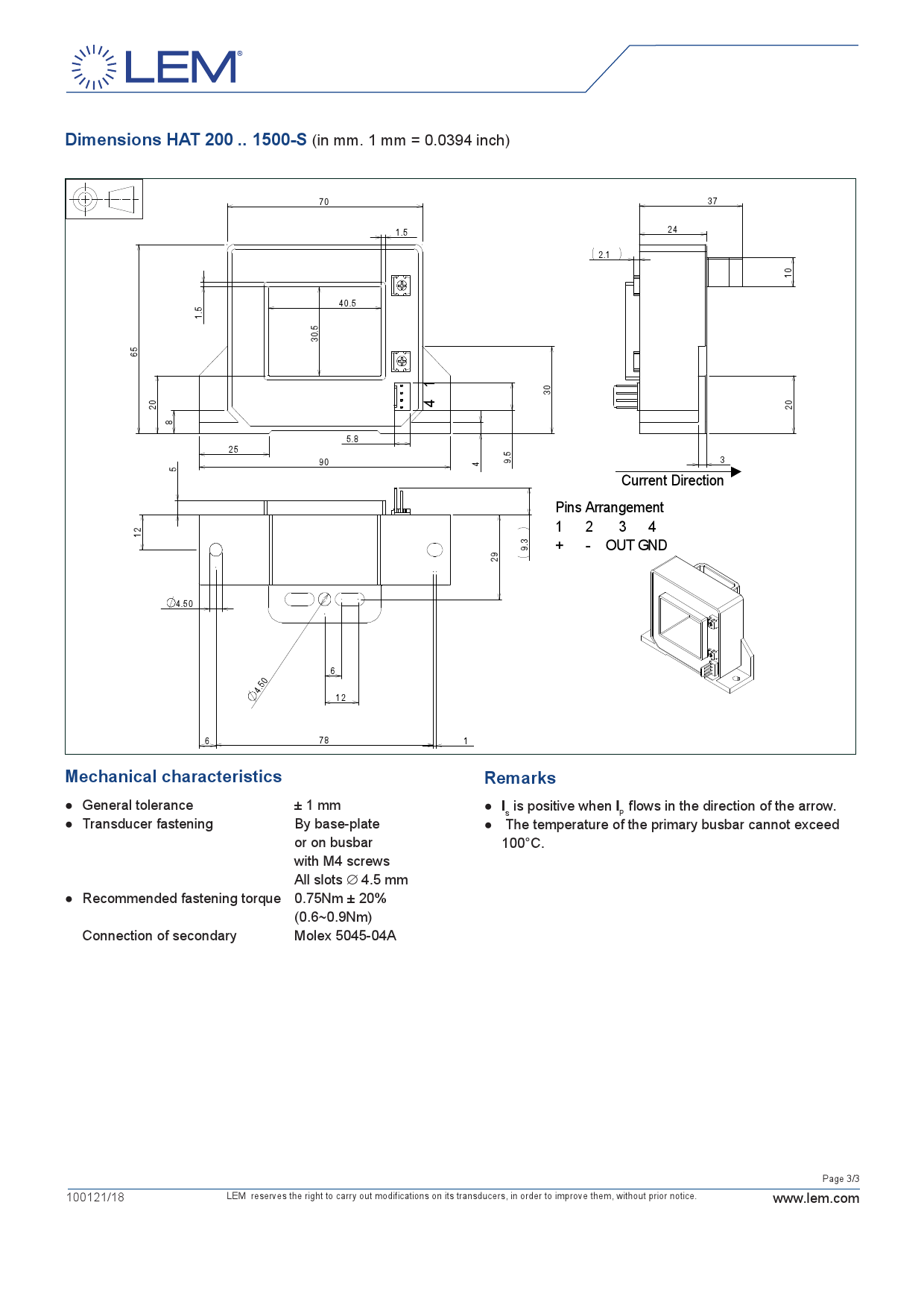 hat500-s_（LEM(莱姆)）hat500-s中文资料_价格_PDF手册-立创电子商城