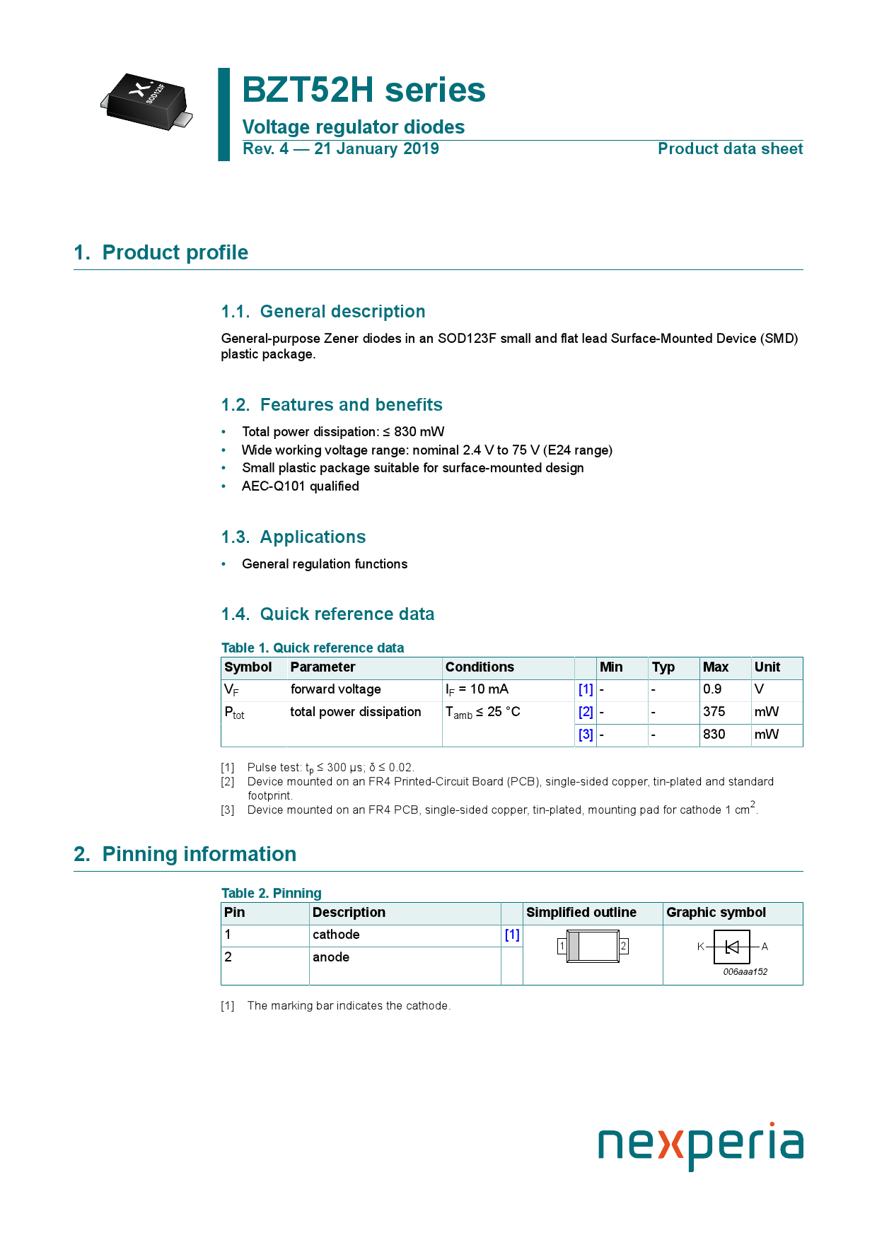 BZT52H-C15,115_（Nexperia(安世)）BZT52H-C15,115中文资料_价格_PDF手册-立创电子商城