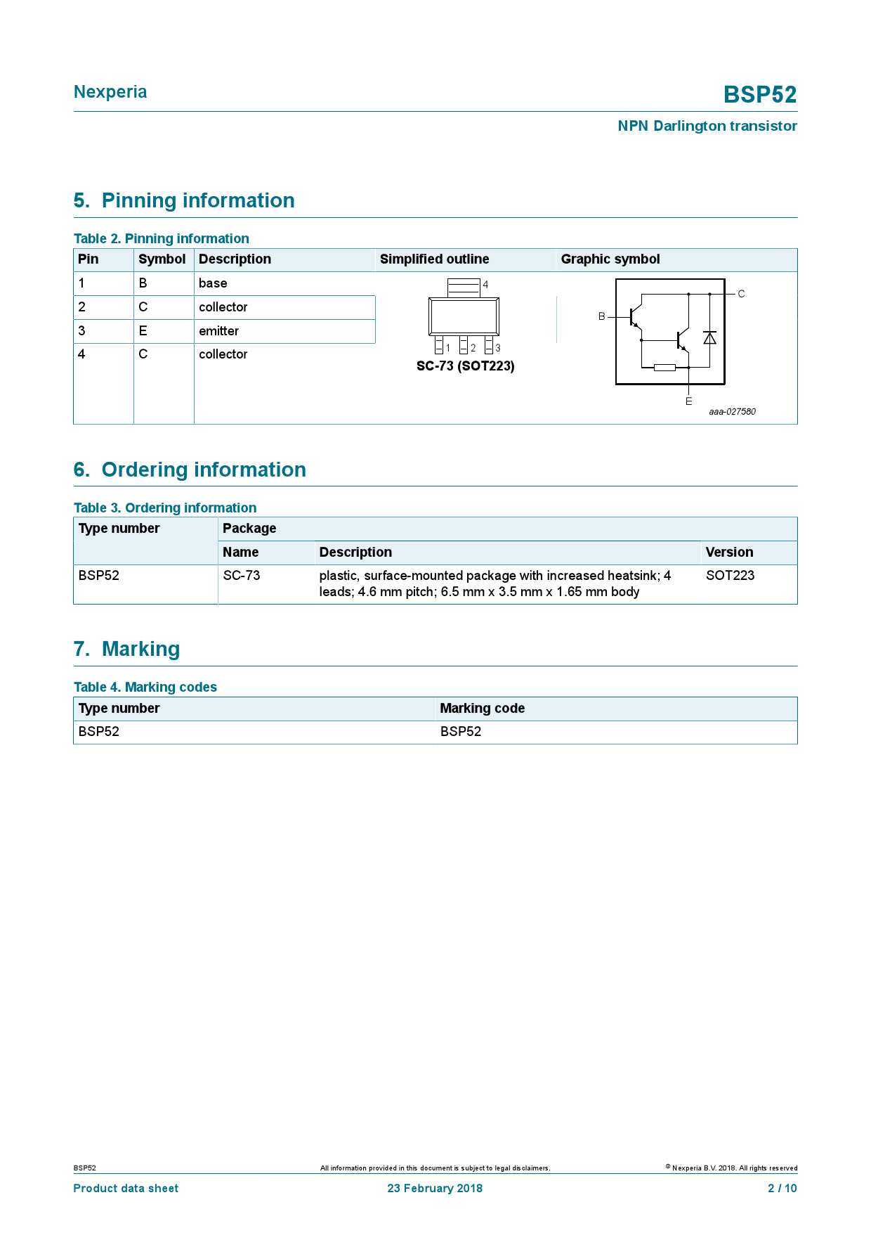 BSP52,115_（Nexperia(安世)）BSP52,115中文资料_价格_PDF手册-立创电子商城