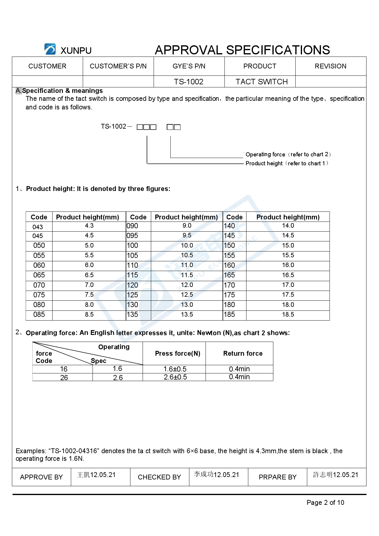 TS-1002-04326_（XUNPU(讯普)）TS-1002-04326中文资料_价格_PDF手册-立创电子商城
