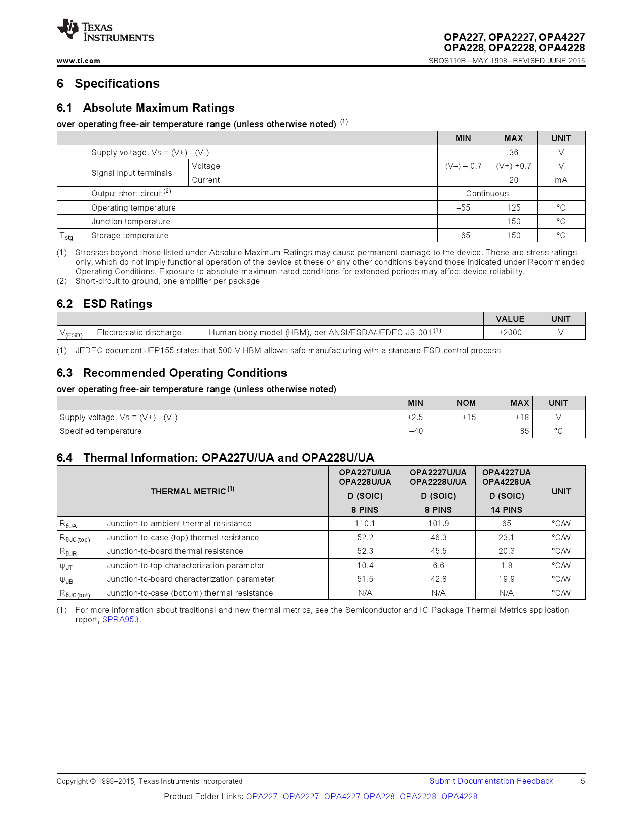 OPA227UA/2K5_（TI(德州仪器)）OPA227UA/2K5中文资料_价格_PDF手册-立创电子商城