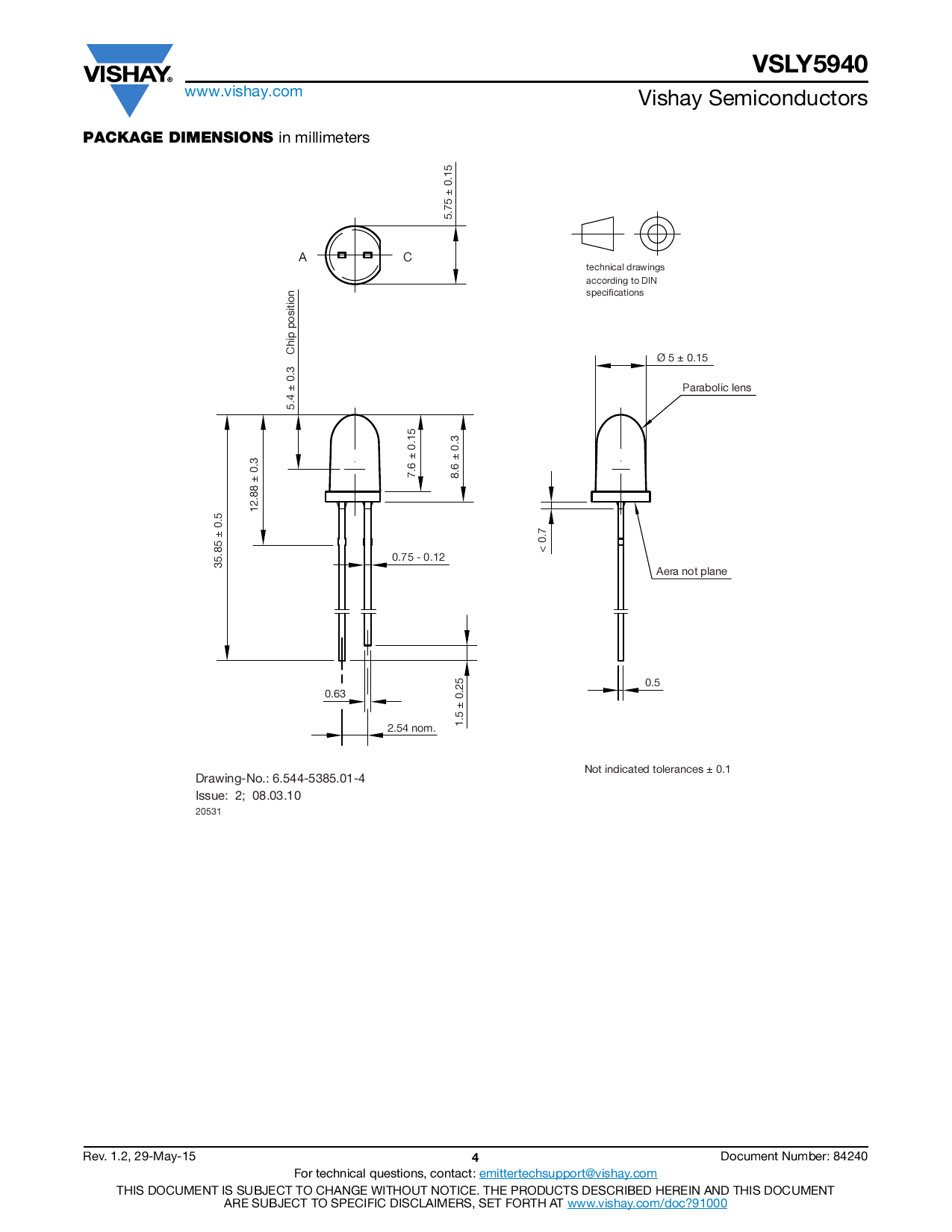 vsly5940_（VISHAY(威世)）vsly5940中文资料_价格_PDF手册-立创电子商城