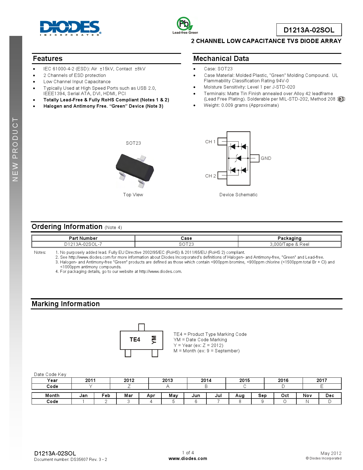 D1213A-02SOL-7_（DIODES(美台)）D1213A-02SOL-7中文资料_价格_PDF手册-立创电子商城