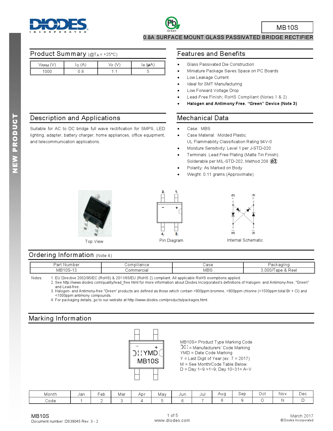 MB10S-13_（DIODES(美台)）MB10S-13中文资料_价格_PDF手册-立创电子商城