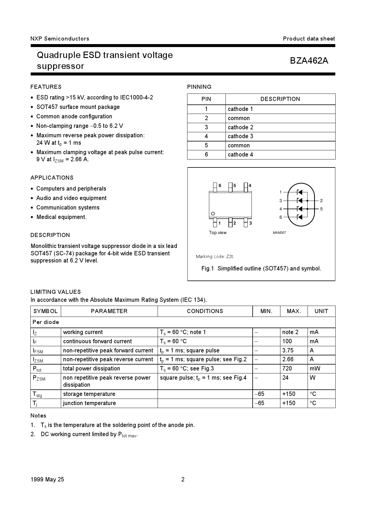 BZA462A,115_（Nexperia(安世)）BZA462A,115中文资料_价格_PDF手册-立创电子商城