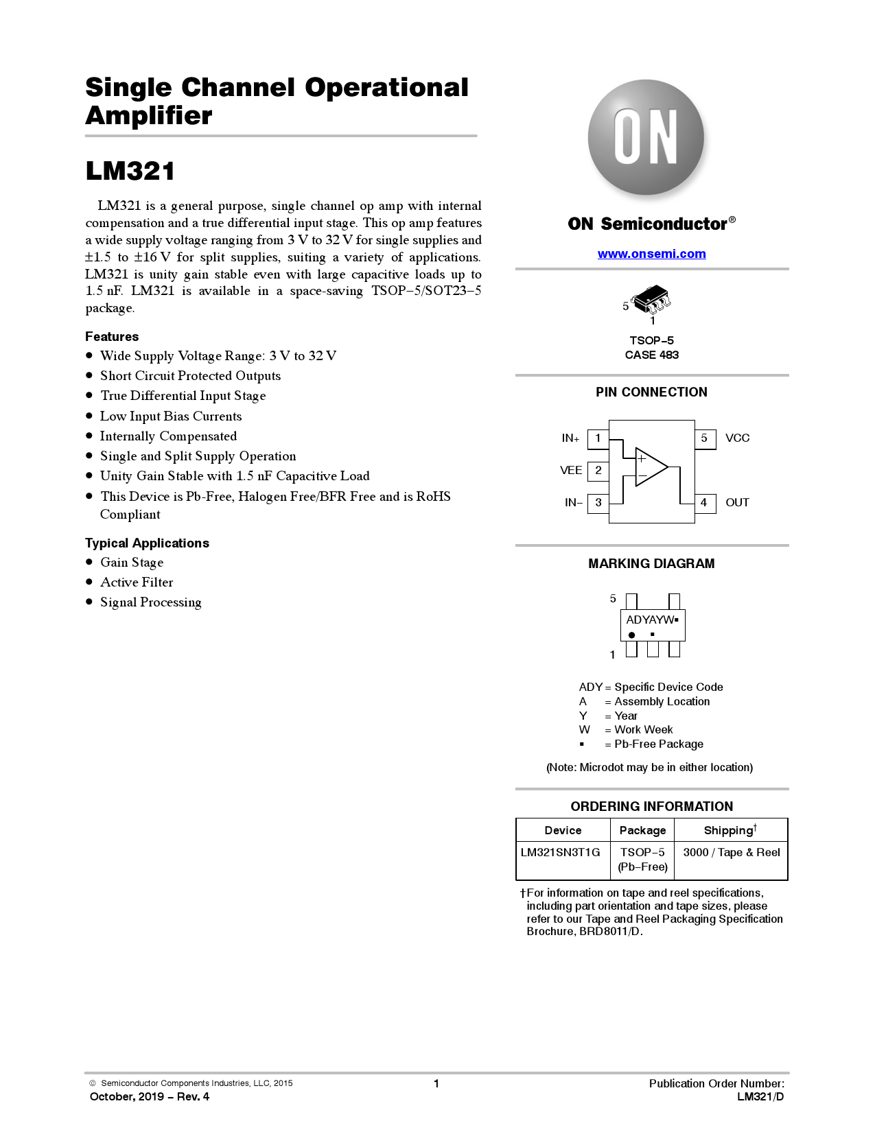 LM321SN3T1G_（ON(安森美)）LM321SN3T1G中文资料_价格_PDF手册-立创电子商城