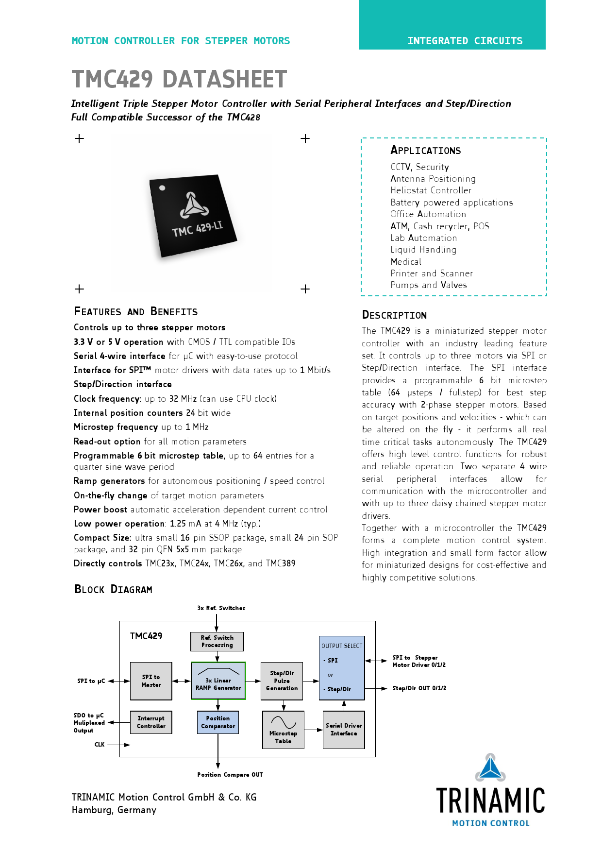 TMC429-I_（TRINAMIC）TMC429-I中文资料_价格_PDF手册-立创电子商城