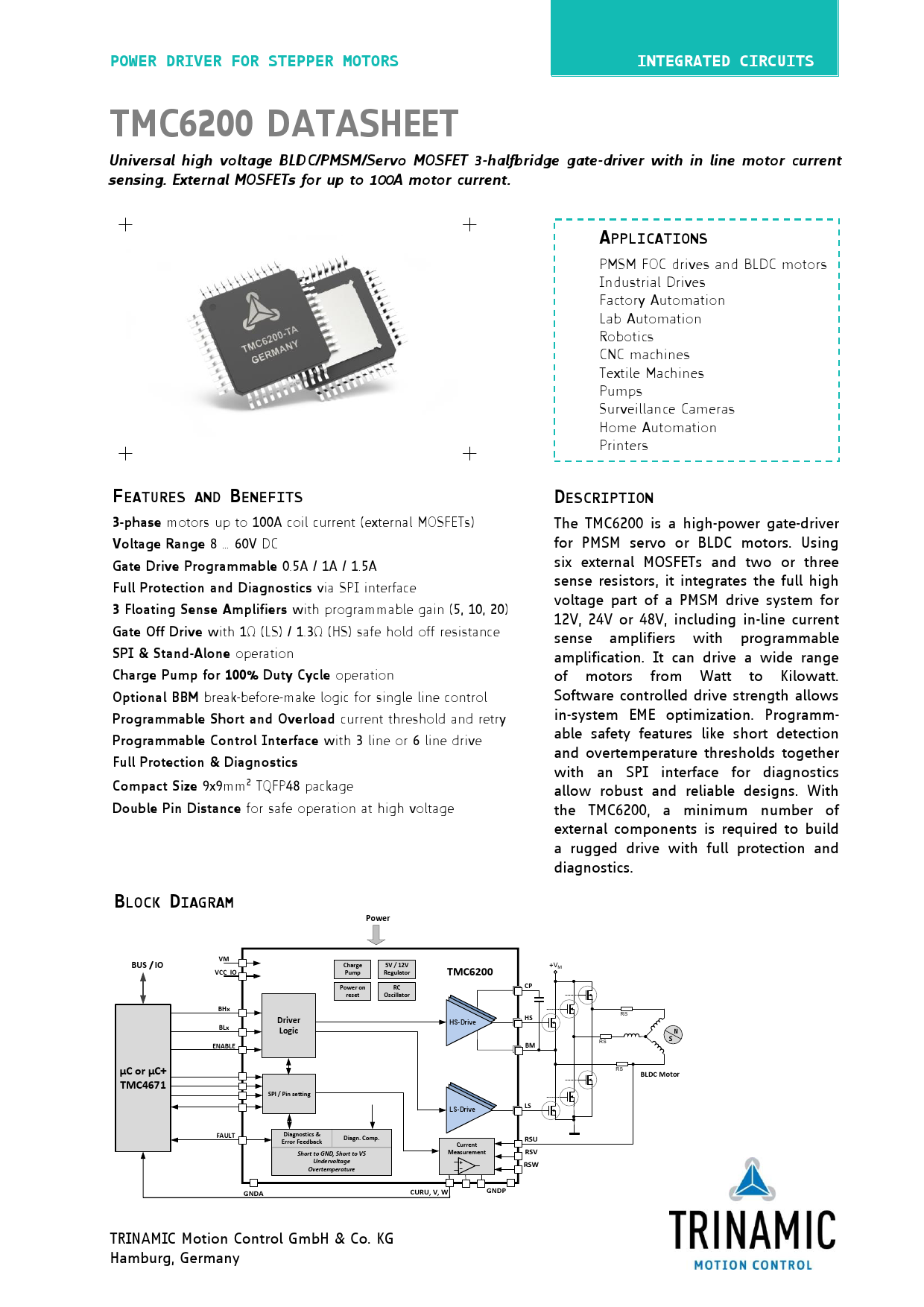 TMC6200-TA-T_（TRINAMIC）TMC6200-TA-T中文资料_价格_PDF手册-立创电子商城