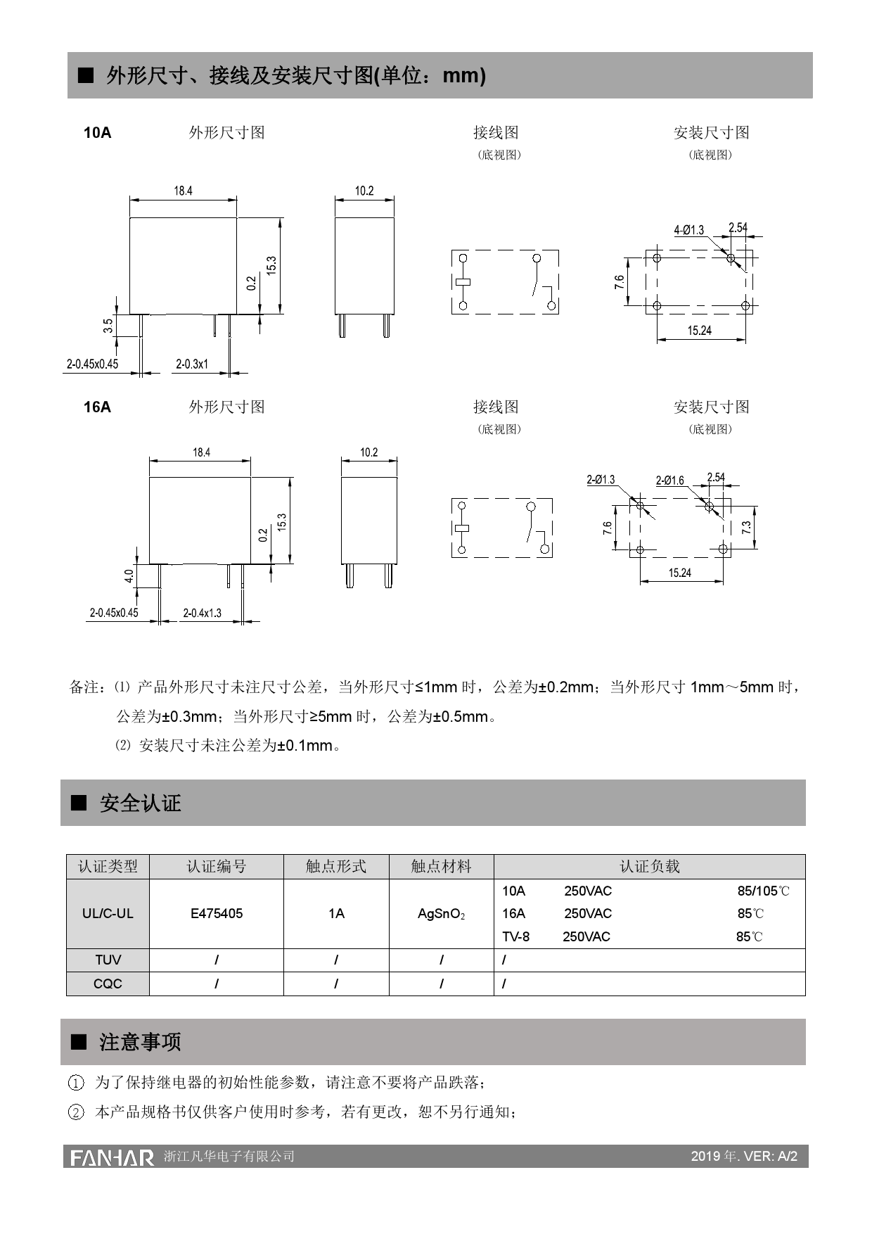 FH17-1A2TLE-DC5V/16A_（FANHAR(浙江凡华)）FH17-1A2TLE-DC5V/16A中文资料_价格_PDF手册-立创电子商城