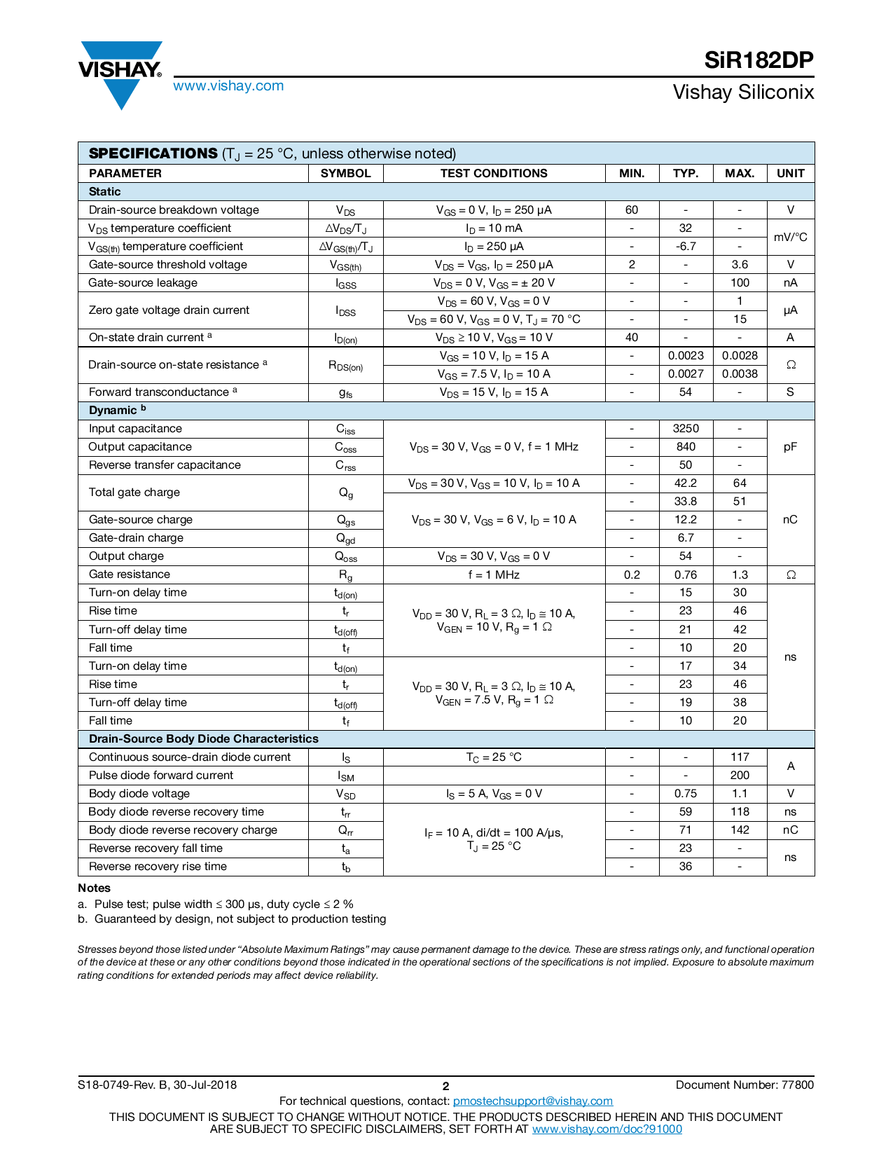 SIR182DP-T1-RE3_（VISHAY(威世)）SIR182DP-T1-RE3中文资料_价格_PDF手册-立创电子商城
