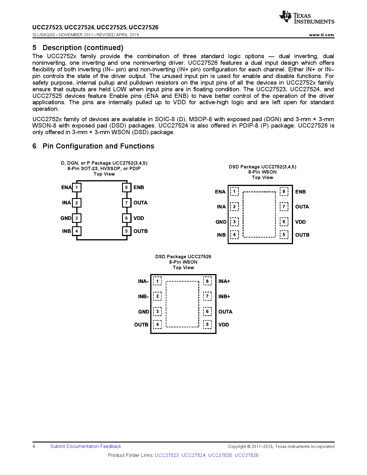 UCC27524DR_（TI(德州仪器)）UCC27524DR中文资料_价格_PDF手册-立创电子商城