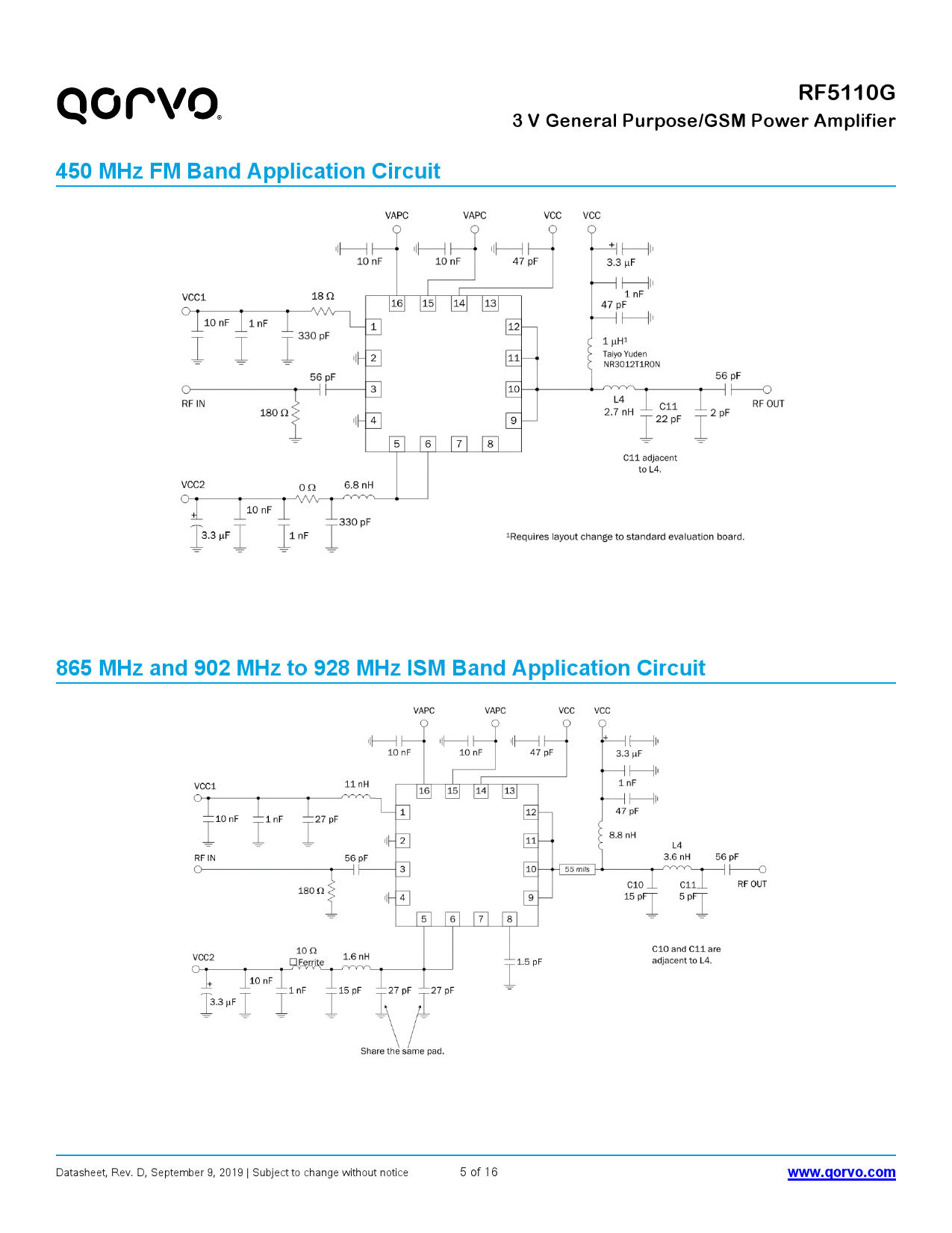 RF5110GTR7_（Qorvo）RF5110GTR7中文资料_价格_PDF手册-立创电子商城