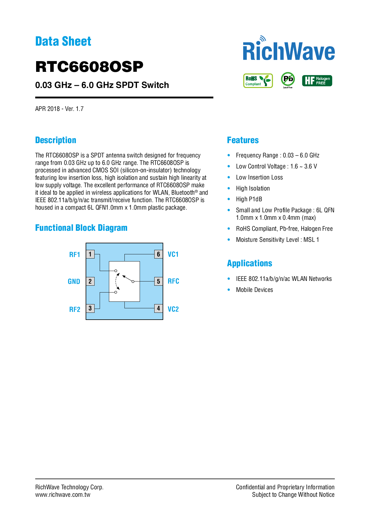 RTC6608OSP_（RichWave）RTC6608OSP中文资料_价格_PDF手册-立创电子商城