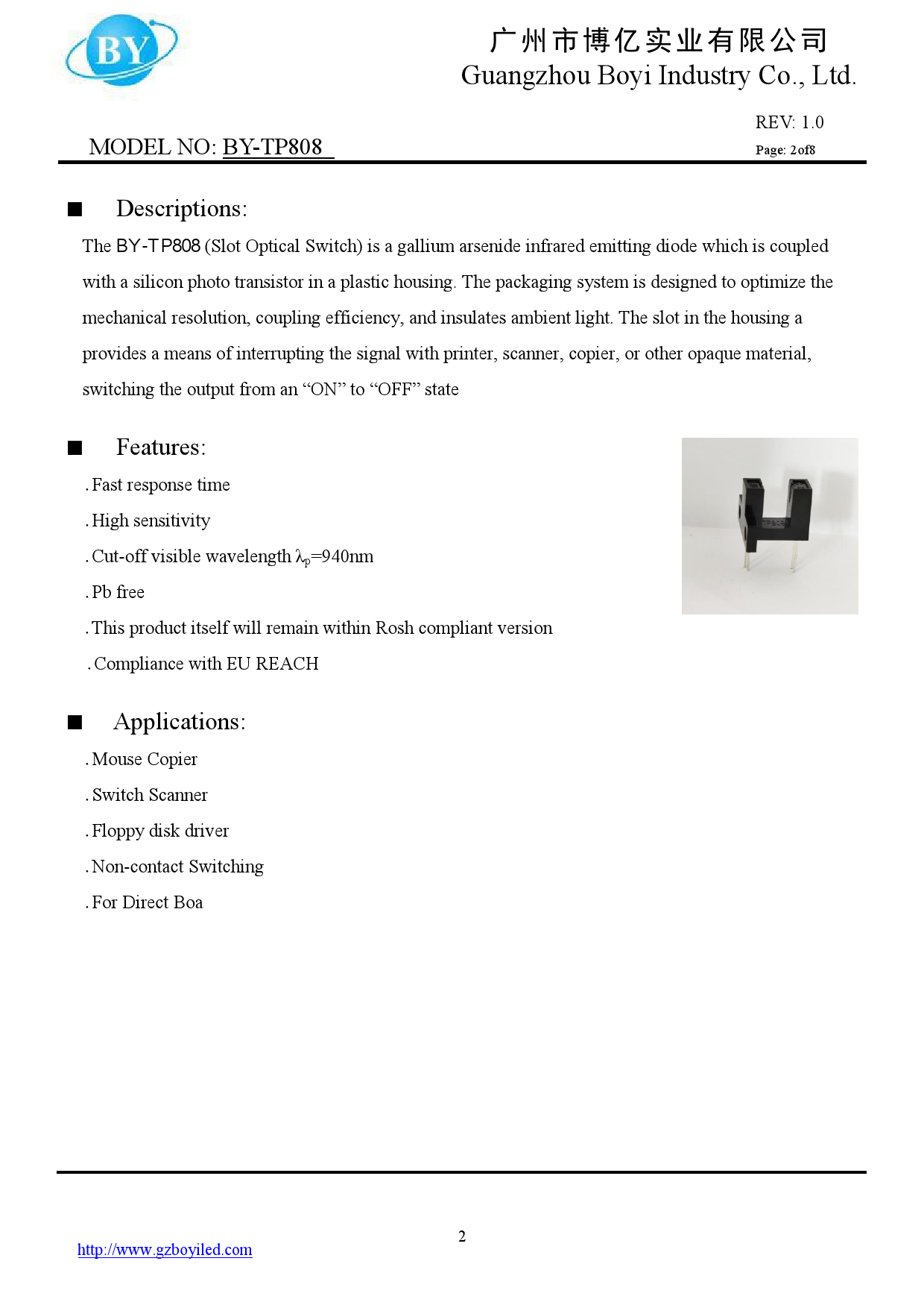 TP808_（EVERLIGHT(亿光)）TP808中文资料_价格_PDF手册-立创电子商城