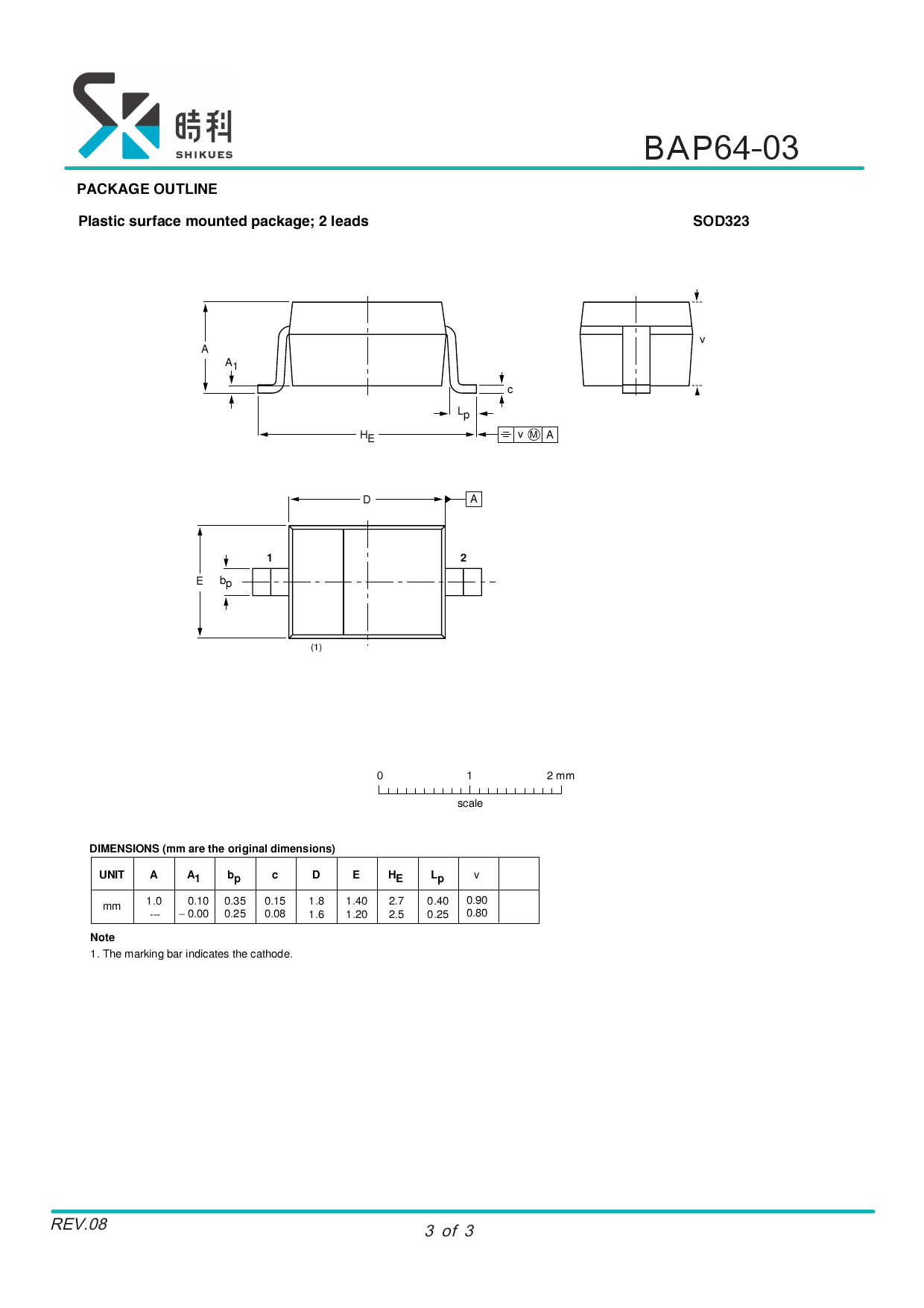 BAP64-03_（SHIKUES(时科)）BAP64-03中文资料_价格_PDF手册-立创电子商城
