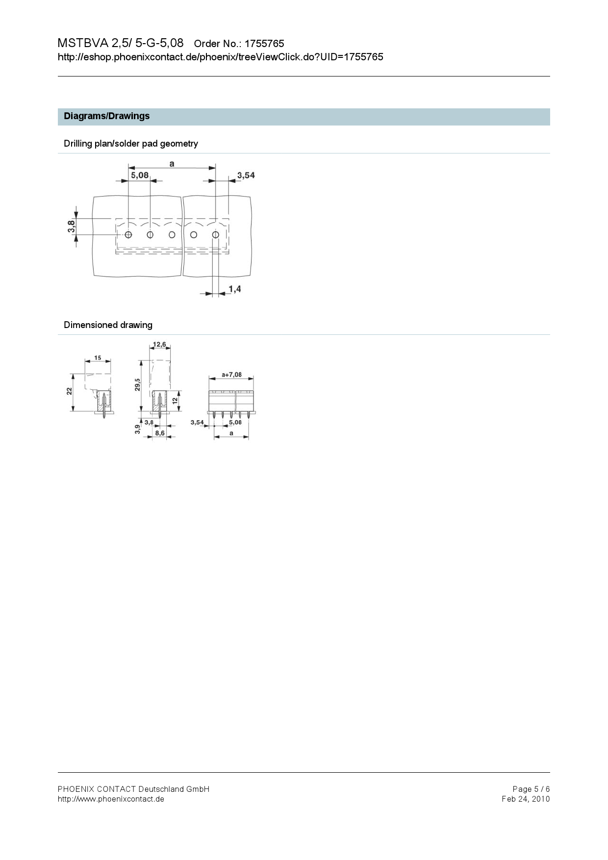 1755765_（Phoenix Contact(菲尼克斯)）1755765中文资料_价格_PDF手册-立创电子商城