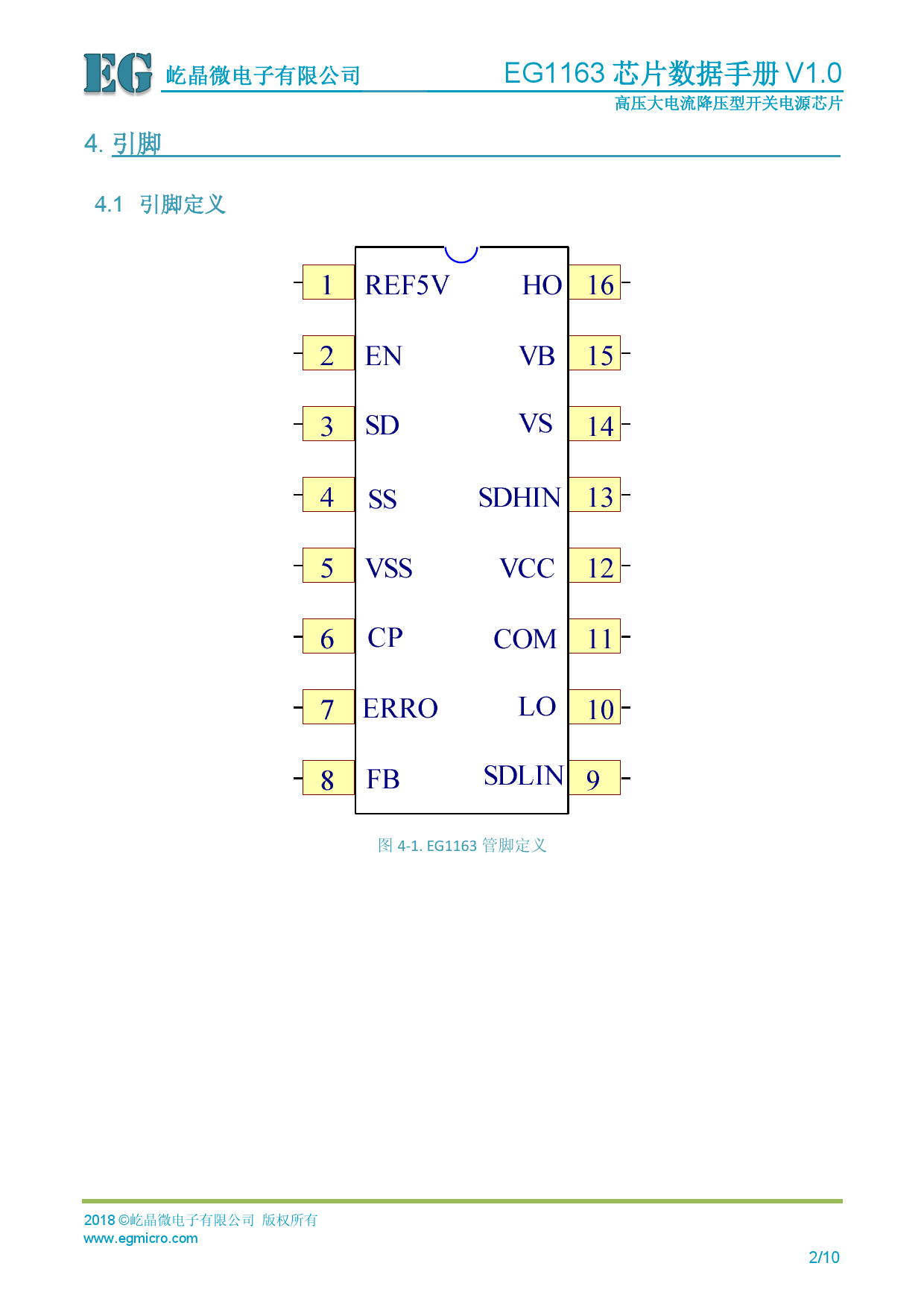 EG1163_（EG(屹晶微)）EG1163中文资料_价格_PDF手册-立创电子商城