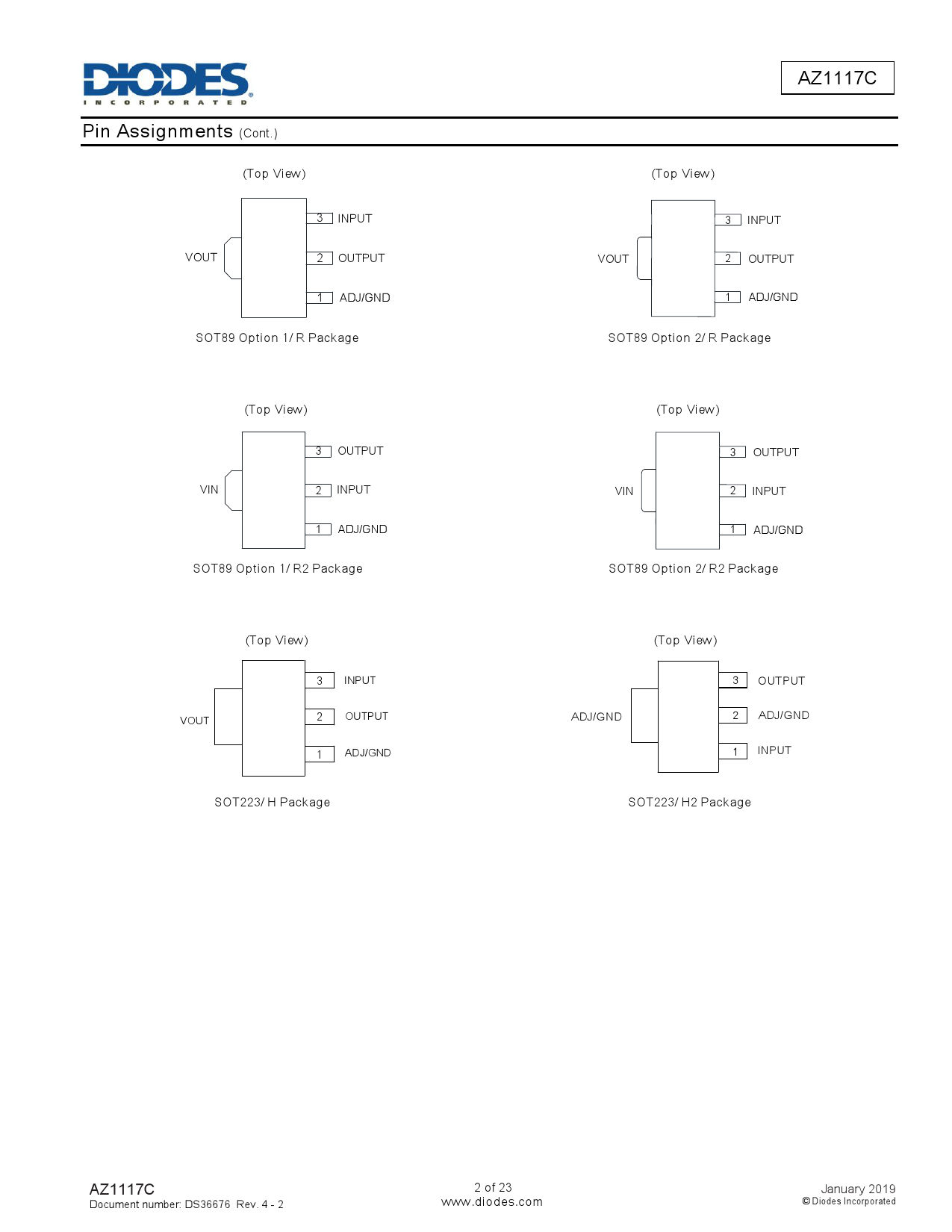 AZ1117CH2-5.0TRG1_（DIODES(美台)）AZ1117CH2-5.0TRG1中文资料_价格_PDF手册-立创电子商城