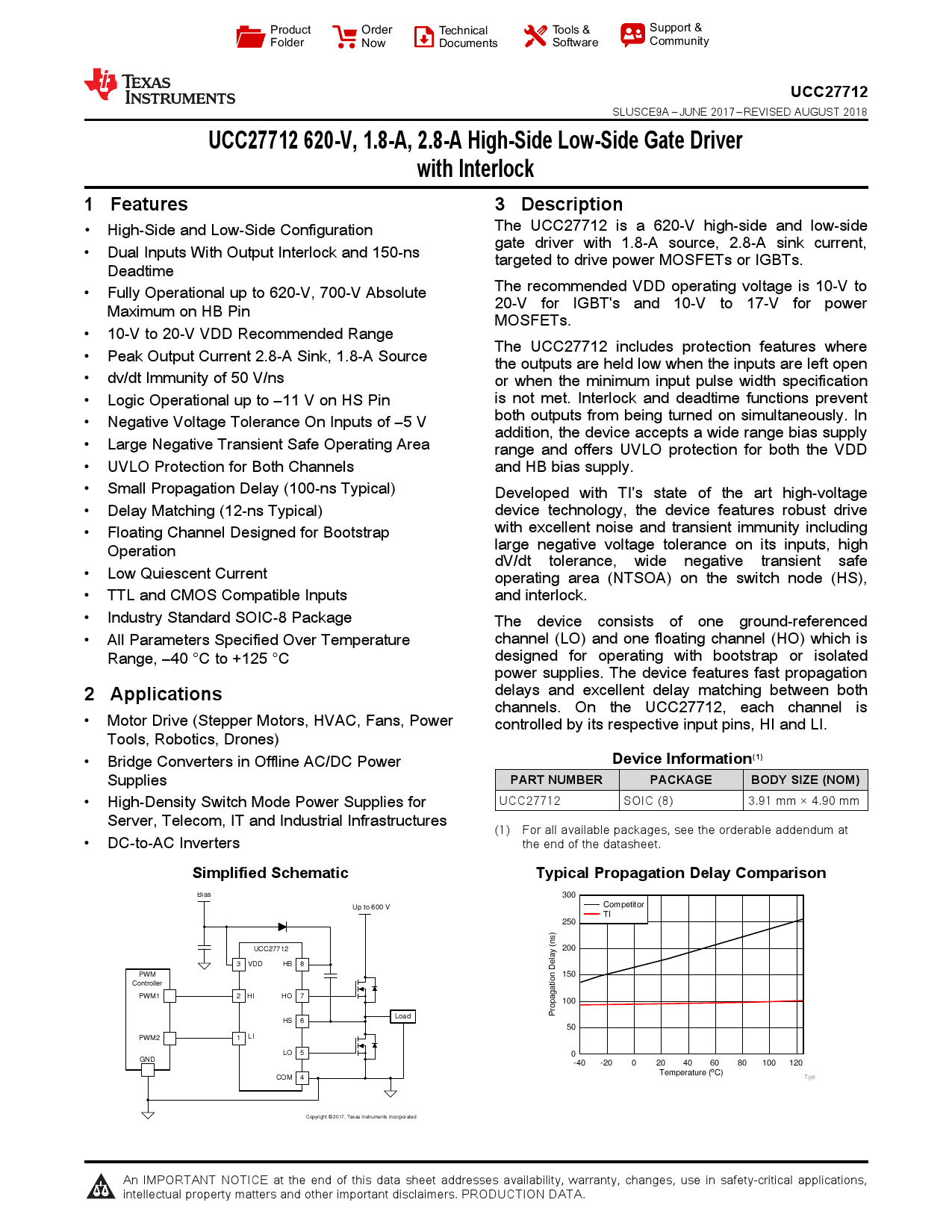 UCC27712DR_（TI(德州仪器)）UCC27712DR中文资料_价格_PDF手册-立创电子商城