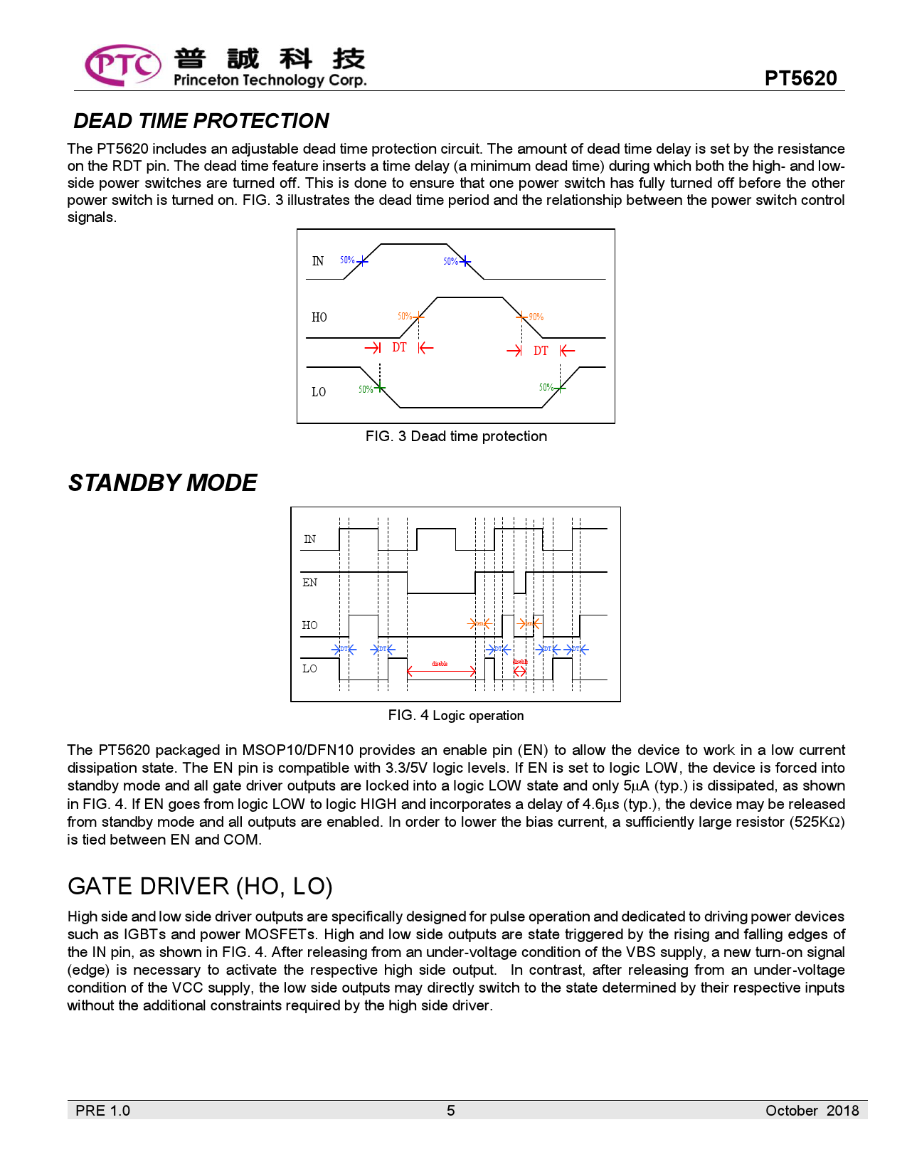 PT5620_（PTC(普诚)）PT5620中文资料_价格_PDF手册-立创电子商城