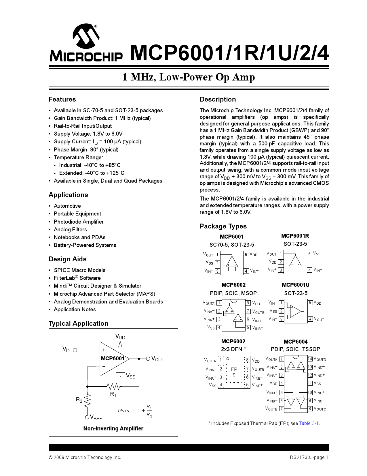 MCP6004-E/SL_（MICROCHIP(美国微芯)）MCP6004-E/SL中文资料_价格_PDF手册-立创电子商城