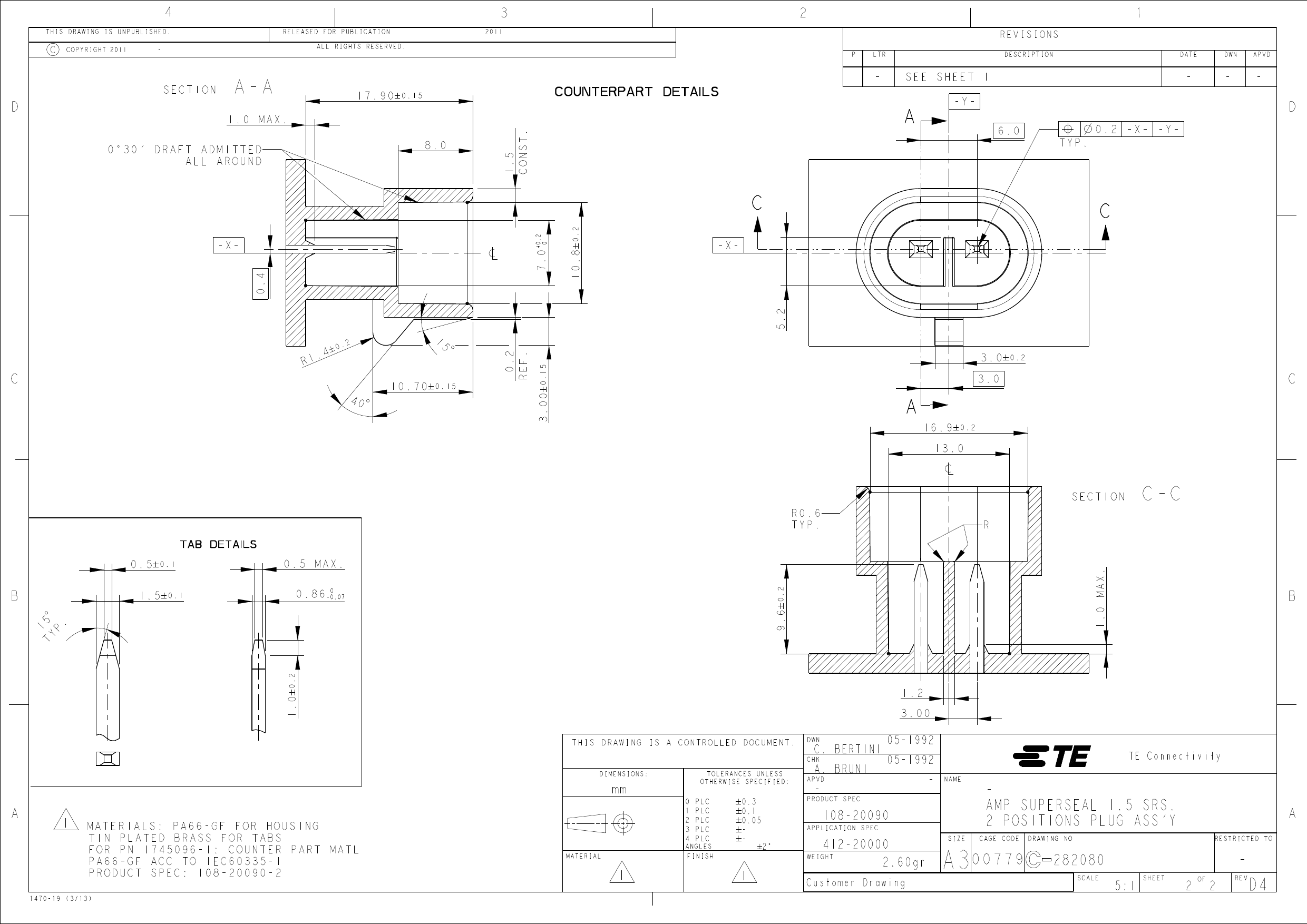 282080-1_（TE Connectivity(美国泰科)）282080-1中文资料_价格_PDF手册-立创电子商城