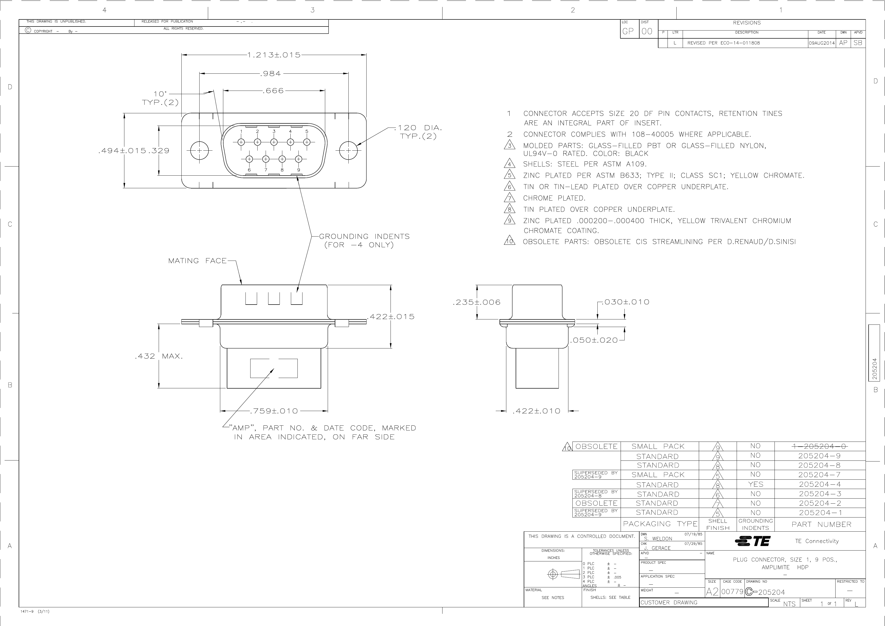 205204-4_（TE Connectivity(美国泰科)）205204-4中文资料_价格_PDF手册-立创电子商城