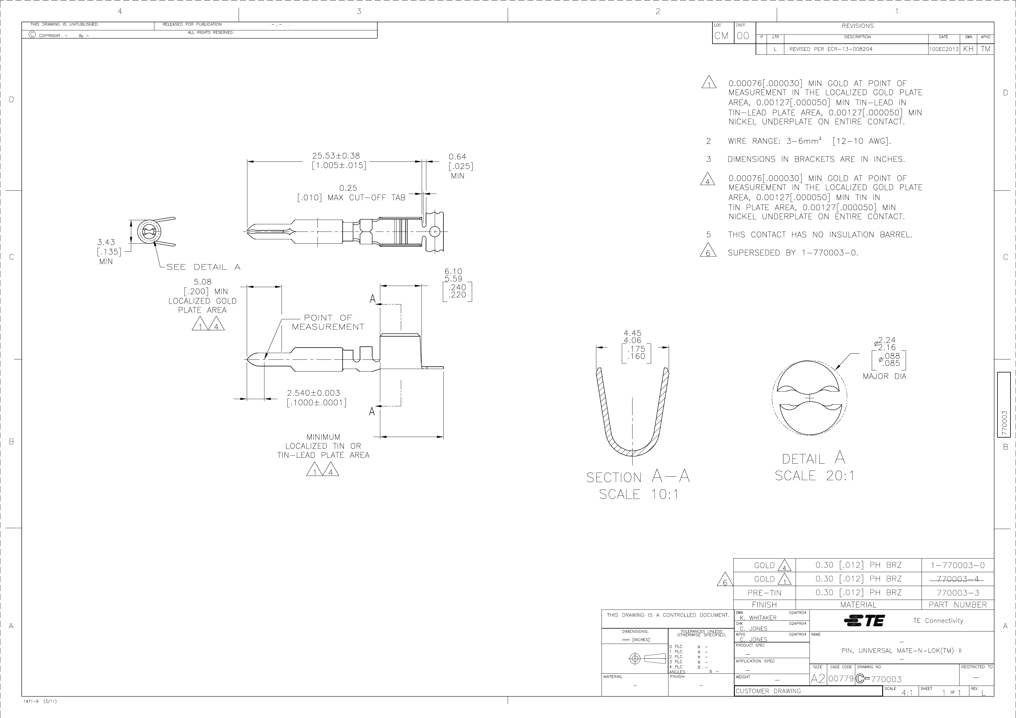 770003-3_（TE Connectivity(美国泰科)）770003-3中文资料_价格_PDF手册-立创电子商城
