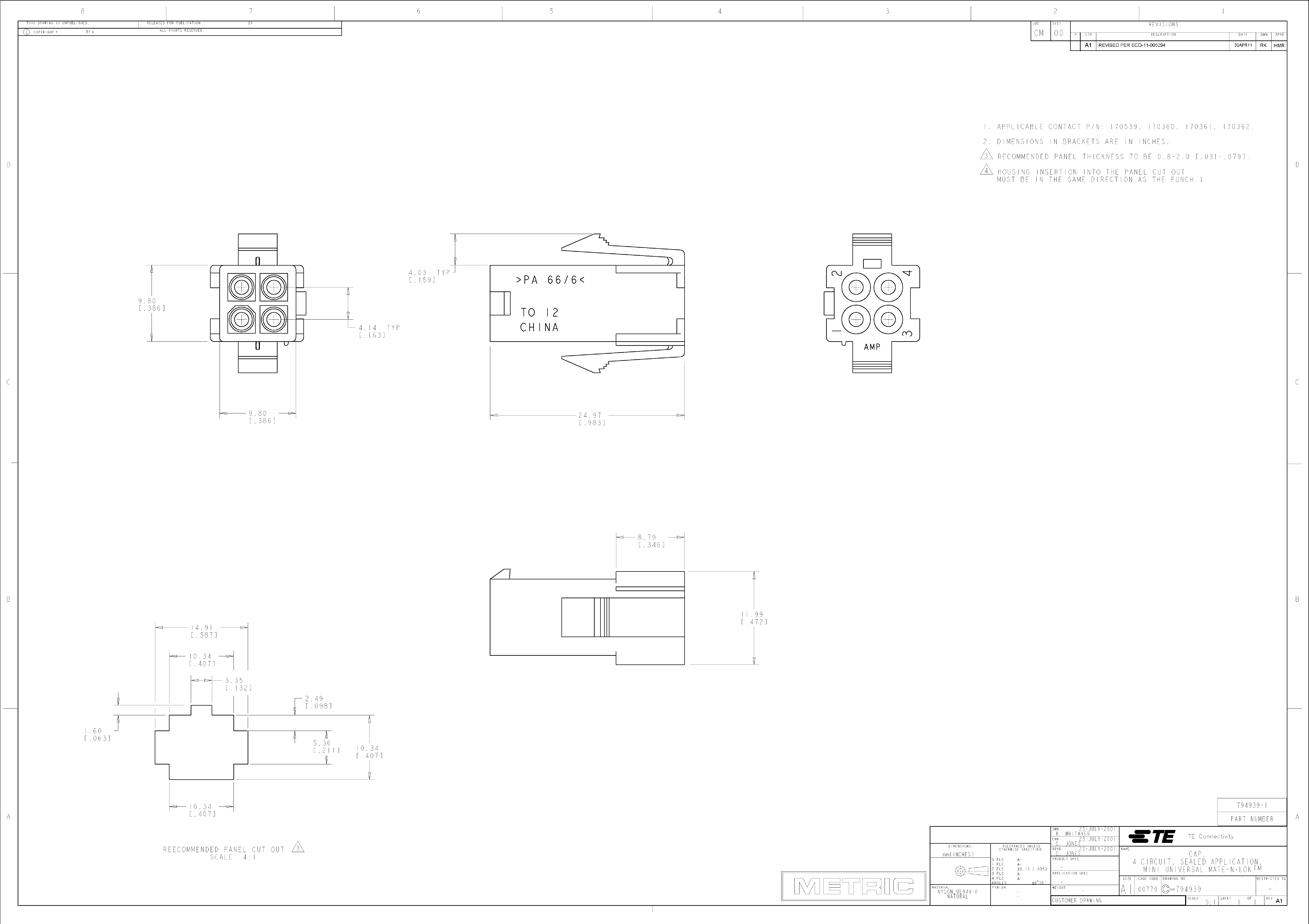 794939-1_（TE Connectivity(美国泰科)）794939-1中文资料_价格_PDF手册-立创电子商城