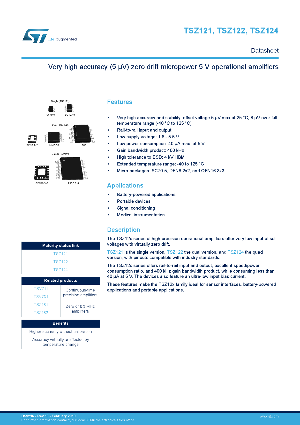 TSZ121ICT_（ST(意法半导体)）TSZ121ICT中文资料_价格_PDF手册-立创电子商城
