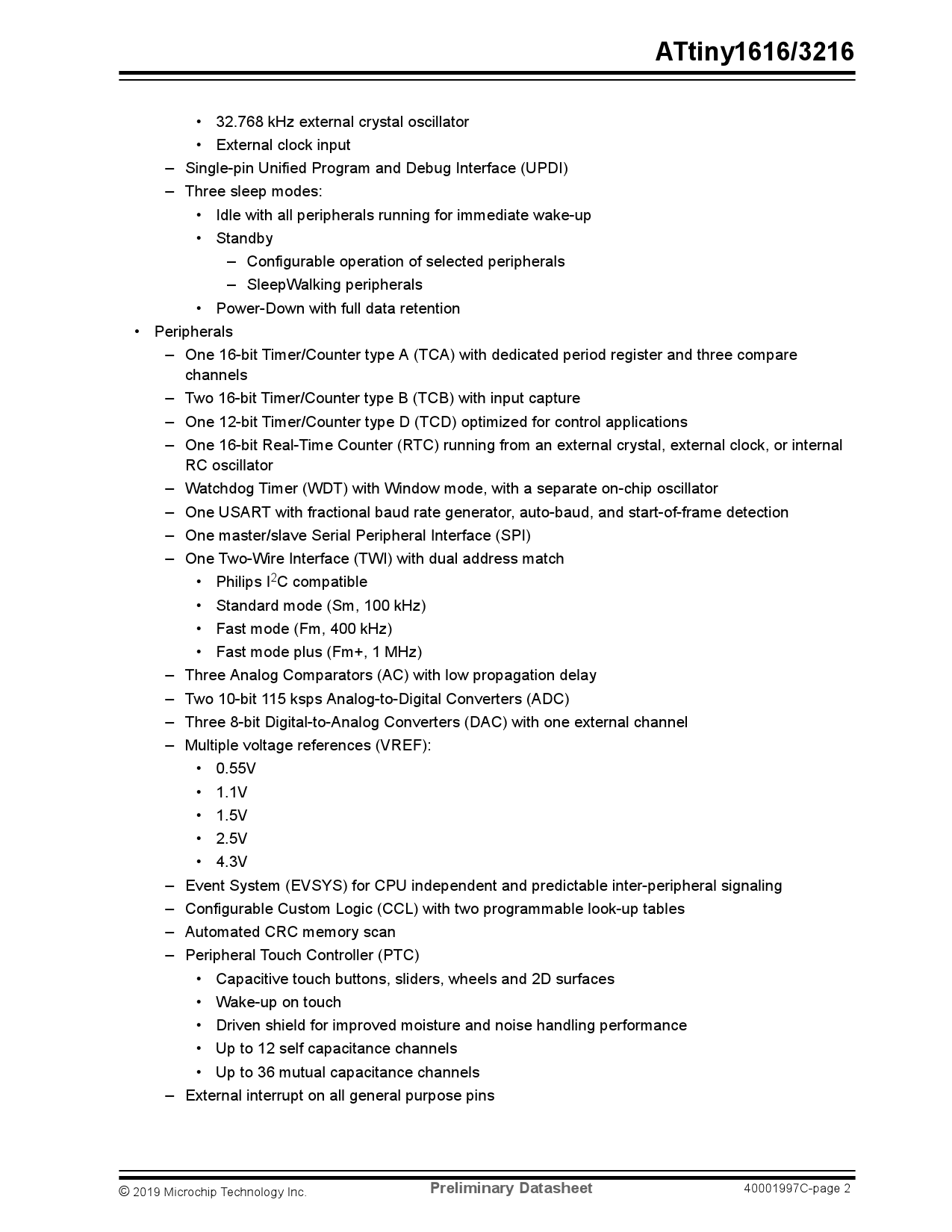 ATTINY1616-MNR_（MICROCHIP(美国微芯)）ATTINY1616-MNR中文资料_价格_PDF手册-立创电子商城