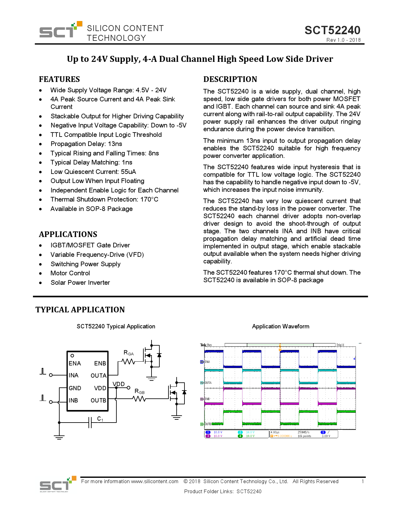 SCT52240STDR_（SCT(芯洲科技)）SCT52240STDR中文资料_价格_PDF手册-立创电子商城