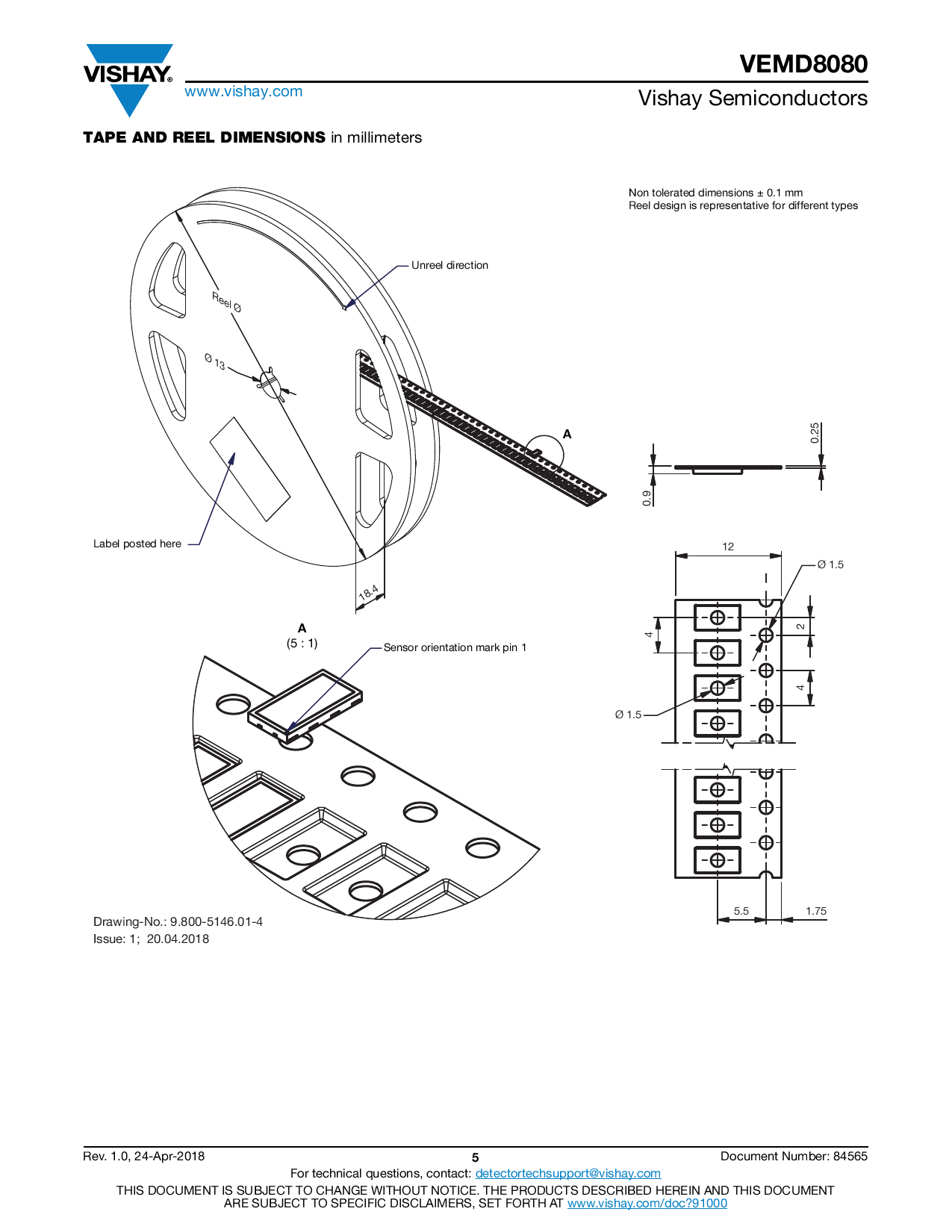 VEMD8080_（VISHAY(威世)）VEMD8080中文资料_价格_PDF手册-立创电子商城