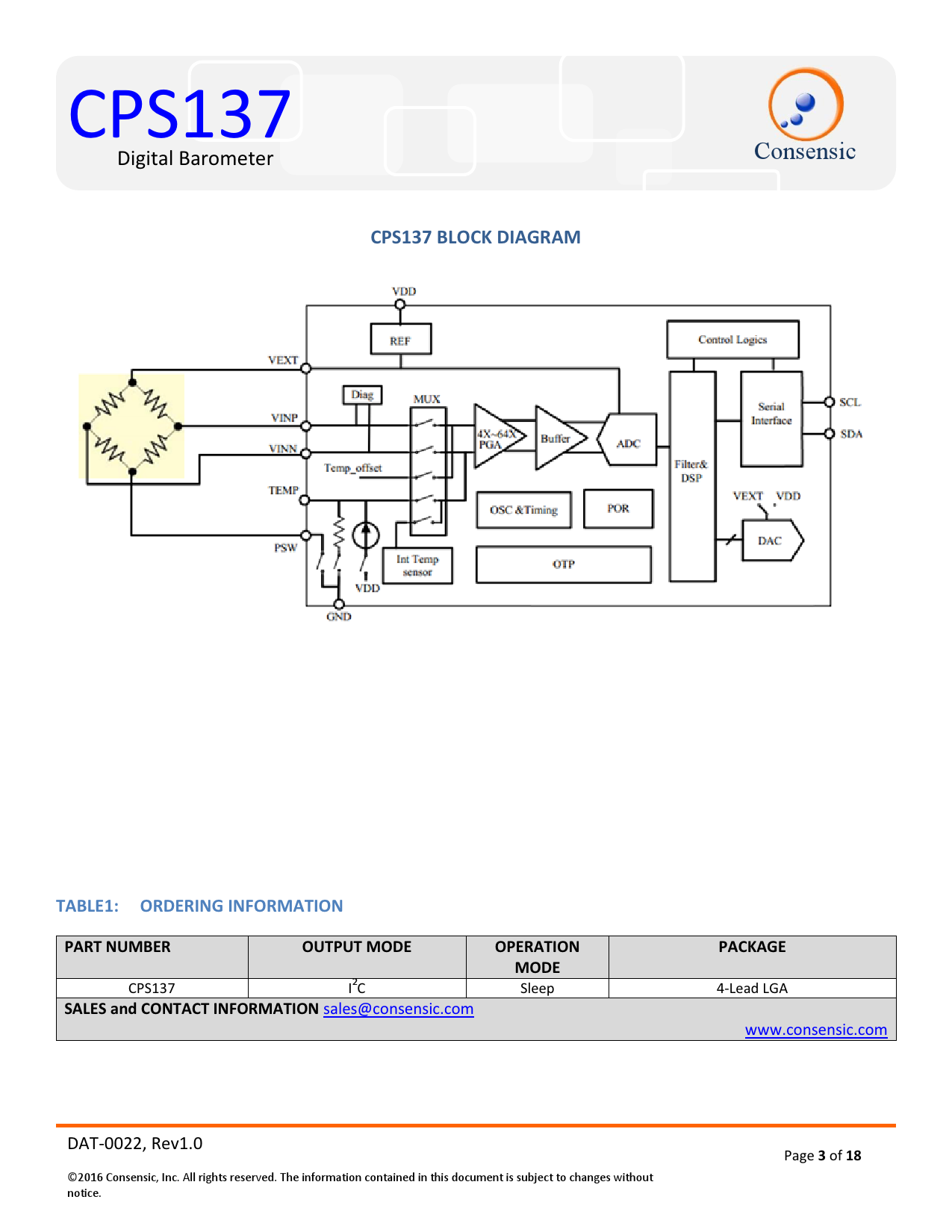 CPS137_（Consensic(康森斯克)）CPS137中文资料_价格_PDF手册-立创电子商城
