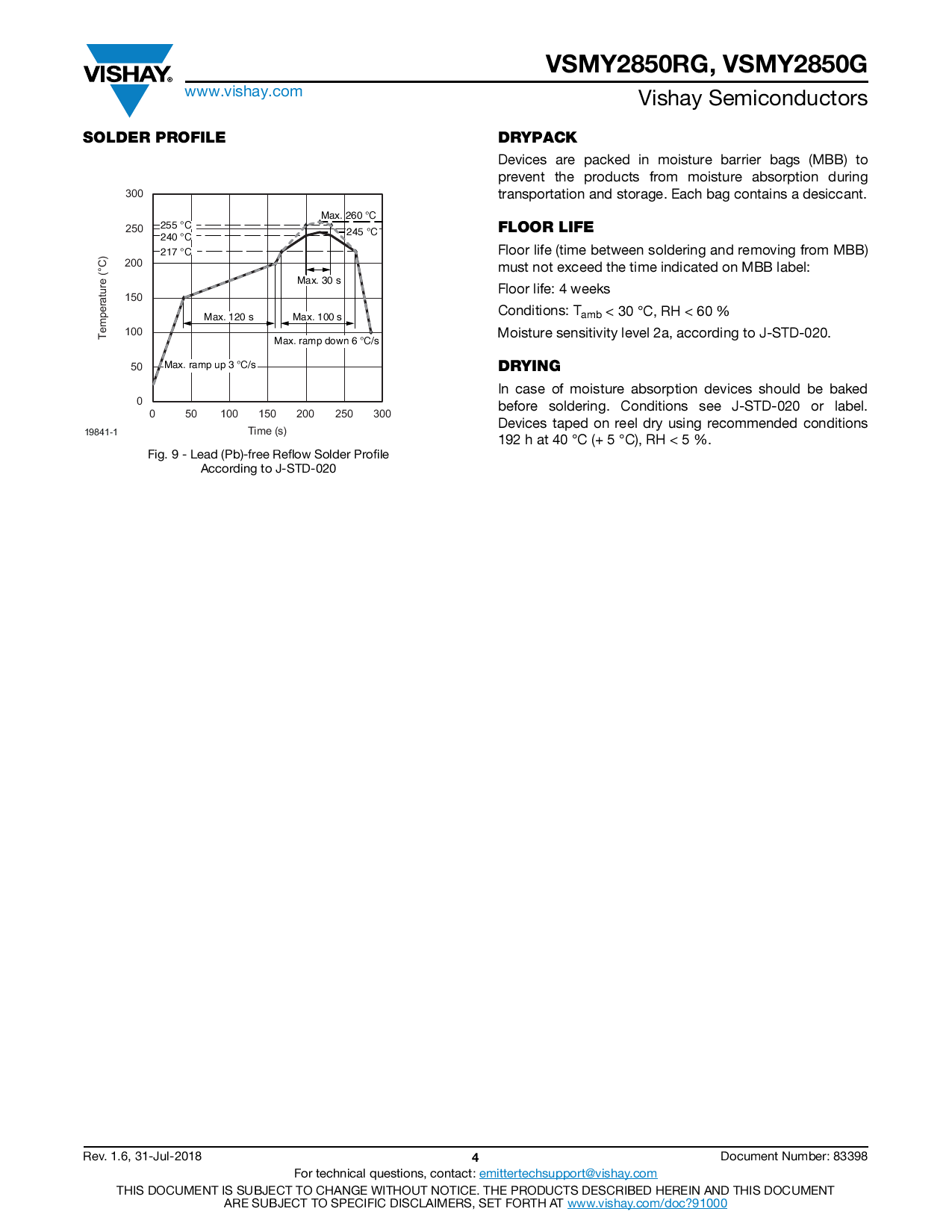 VSMY2850G_（VISHAY(威世)）VSMY2850G中文资料_价格_PDF手册-立创电子商城