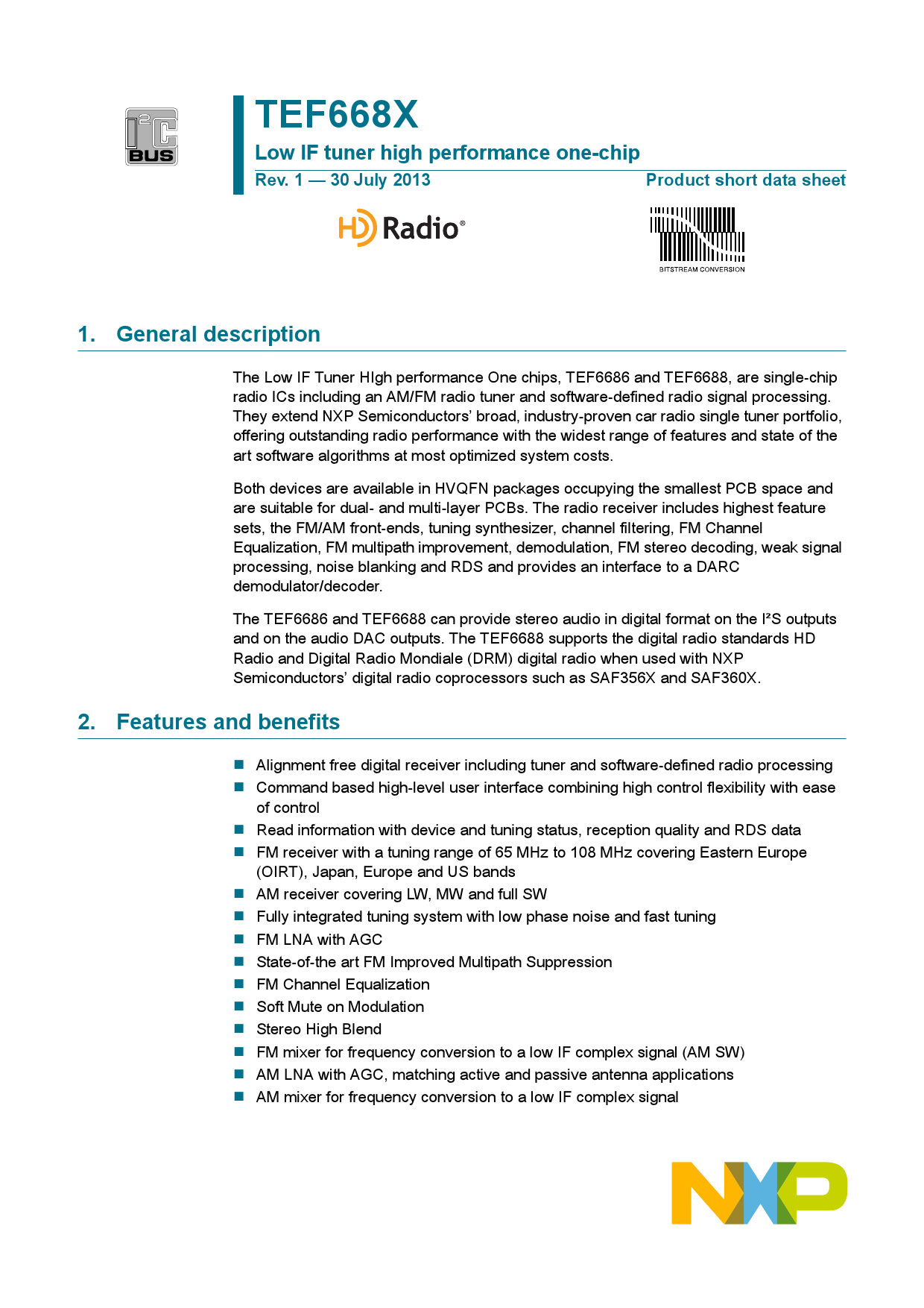 TEF6686HN/V102K_（NXP(恩智浦)）TEF6686HN/V102K中文资料_价格_PDF手册-立创电子商城