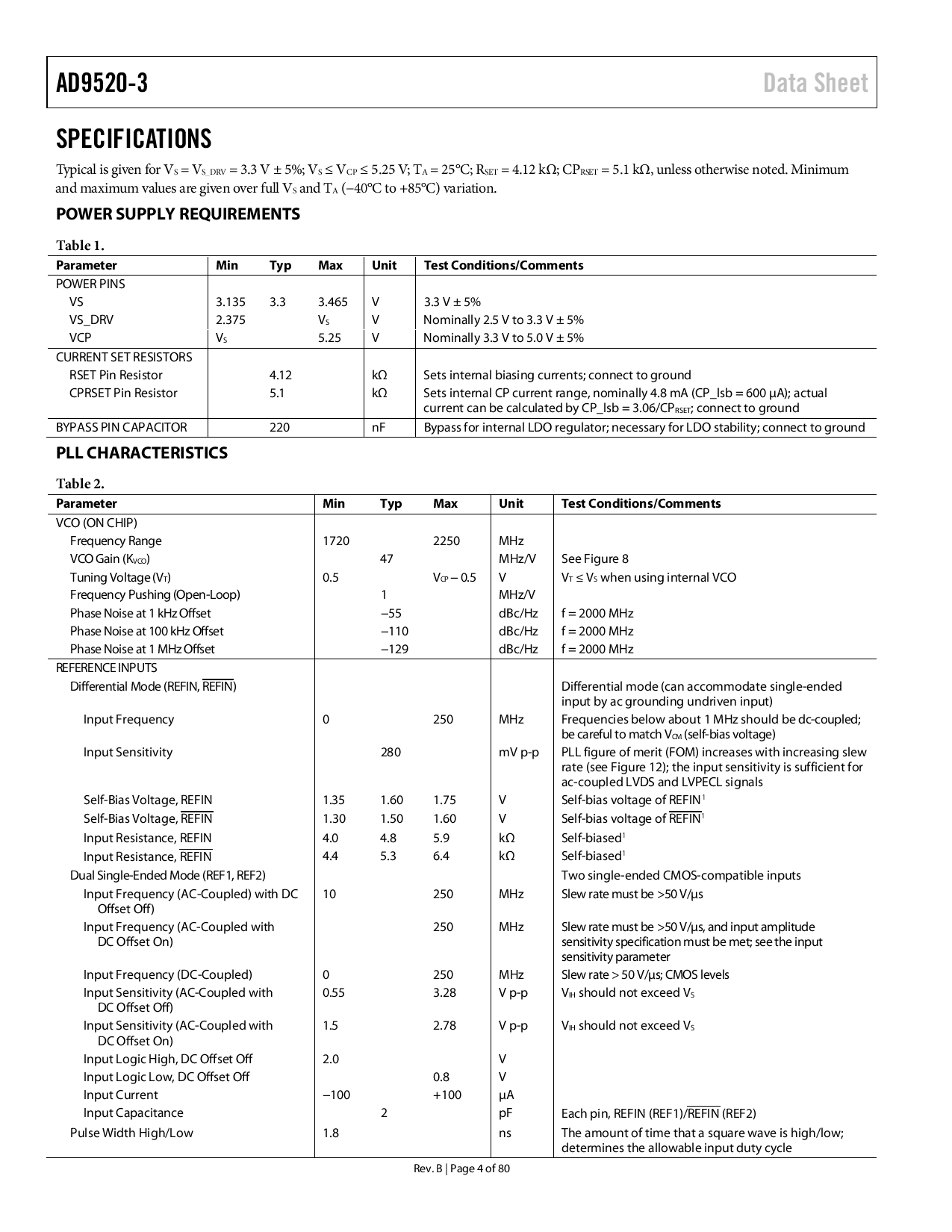AD9520-3BCPZ_（ADI(亚德诺)/LINEAR(凌特)）AD9520-3BCPZ中文资料_价格_PDF手册-立创电子商城