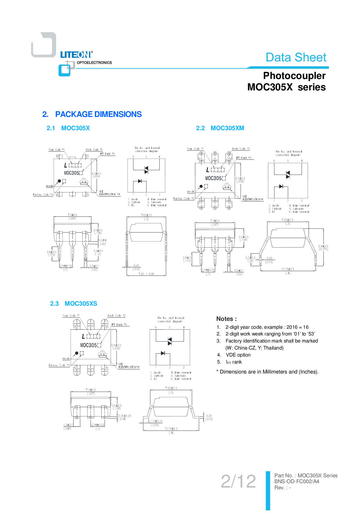 MOC3052-V_（LITEON(台湾光宝)）MOC3052-V中文资料_价格_PDF手册-立创电子商城