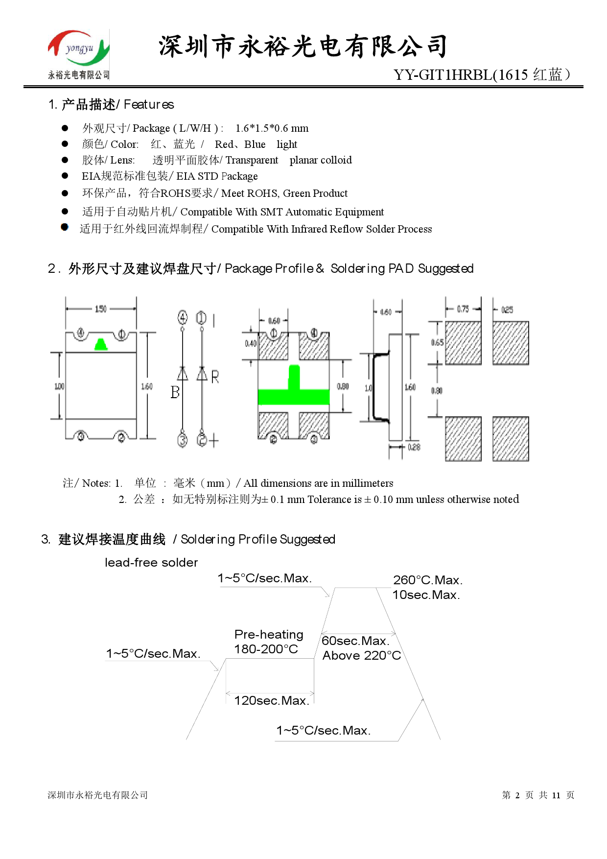 SZYY0603RB2_（yongyu(永裕光电)）SZYY0603RB2中文资料_价格_PDF手册-立创电子商城