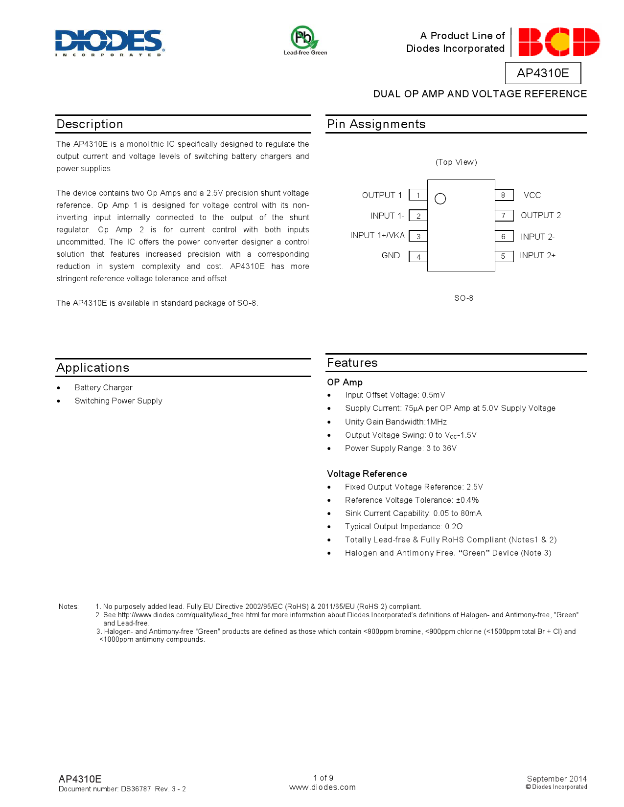 AP4310EMTR-G1_（DIODES(美台)）AP4310EMTR-G1中文资料_价格_PDF手册-立创电子商城