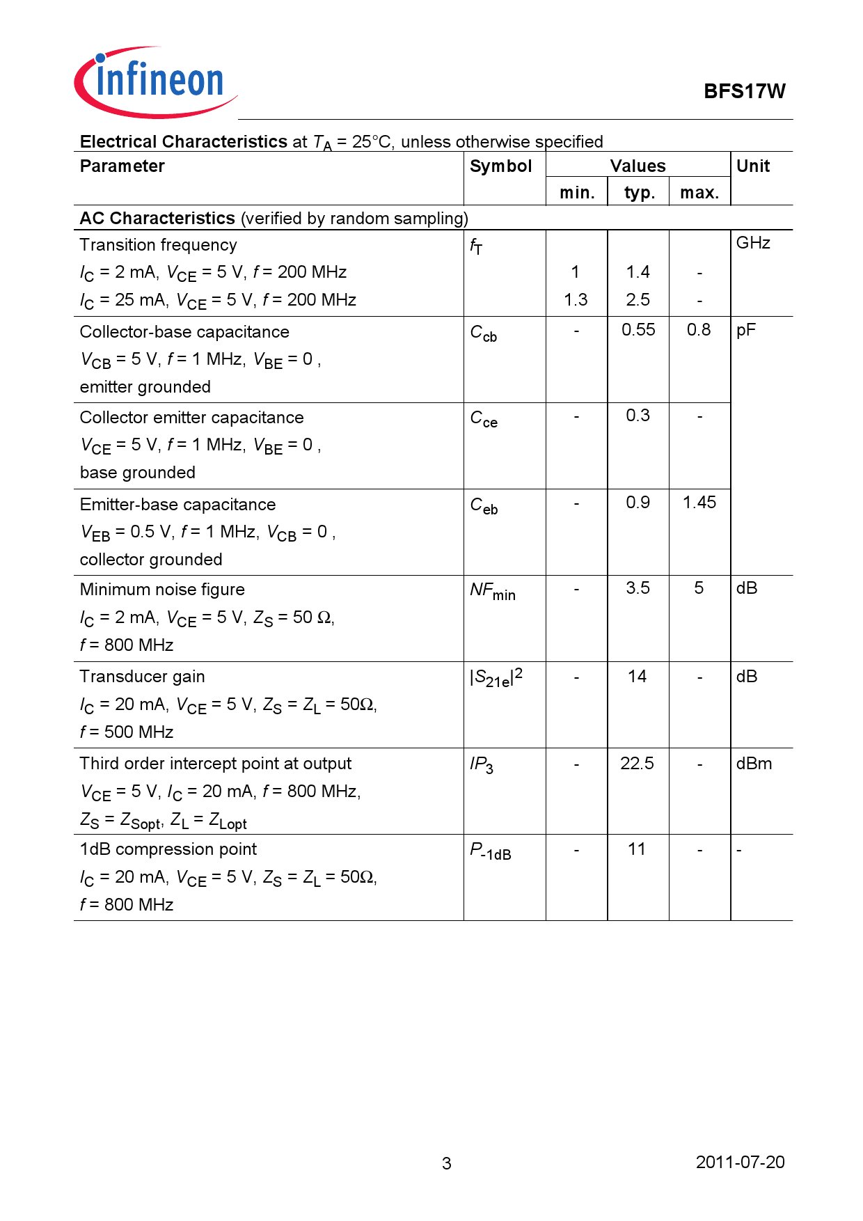 BFS 17W H6327_（Infineon(英飞凌)）BFS 17W H6327中文资料_价格_PDF手册-立创电子商城