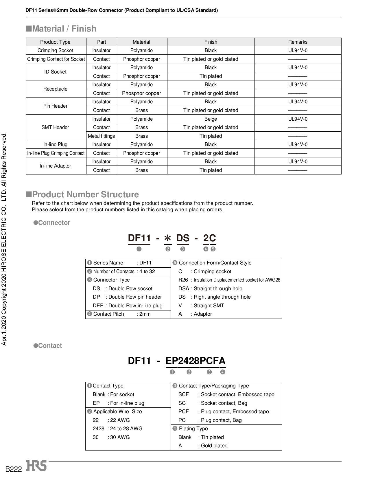 DF11-6DS-2C_（HRS(广濑)）DF11-6DS-2C中文资料_价格_PDF手册-立创电子商城