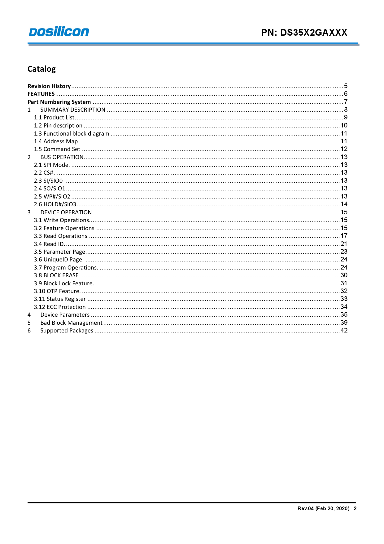 DS35Q2GA-IB_（Dosilicon（东芯））DS35Q2GA-IB中文资料_价格_PDF手册-立创电子商城