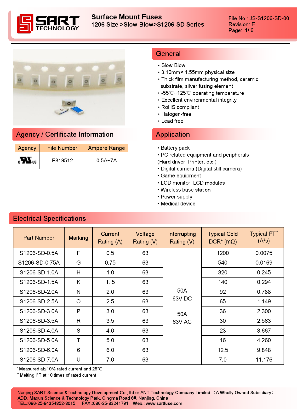 S1206-SD-4.0A_（SART(萨特)）S1206-SD-4.0A中文资料_价格_PDF手册-立创电子商城
