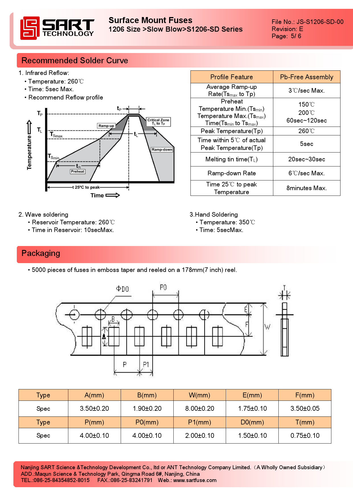S1206-SD-4.0A_（SART(萨特)）S1206-SD-4.0A中文资料_价格_PDF手册-立创电子商城