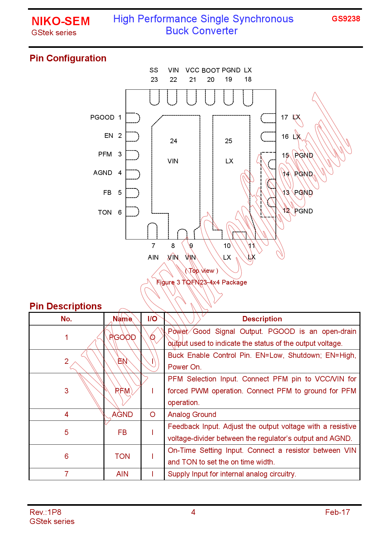 GS9238-ATQ-R_（GSTEK(登丰微)）GS9238-ATQ-R中文资料_价格_PDF手册-立创电子商城