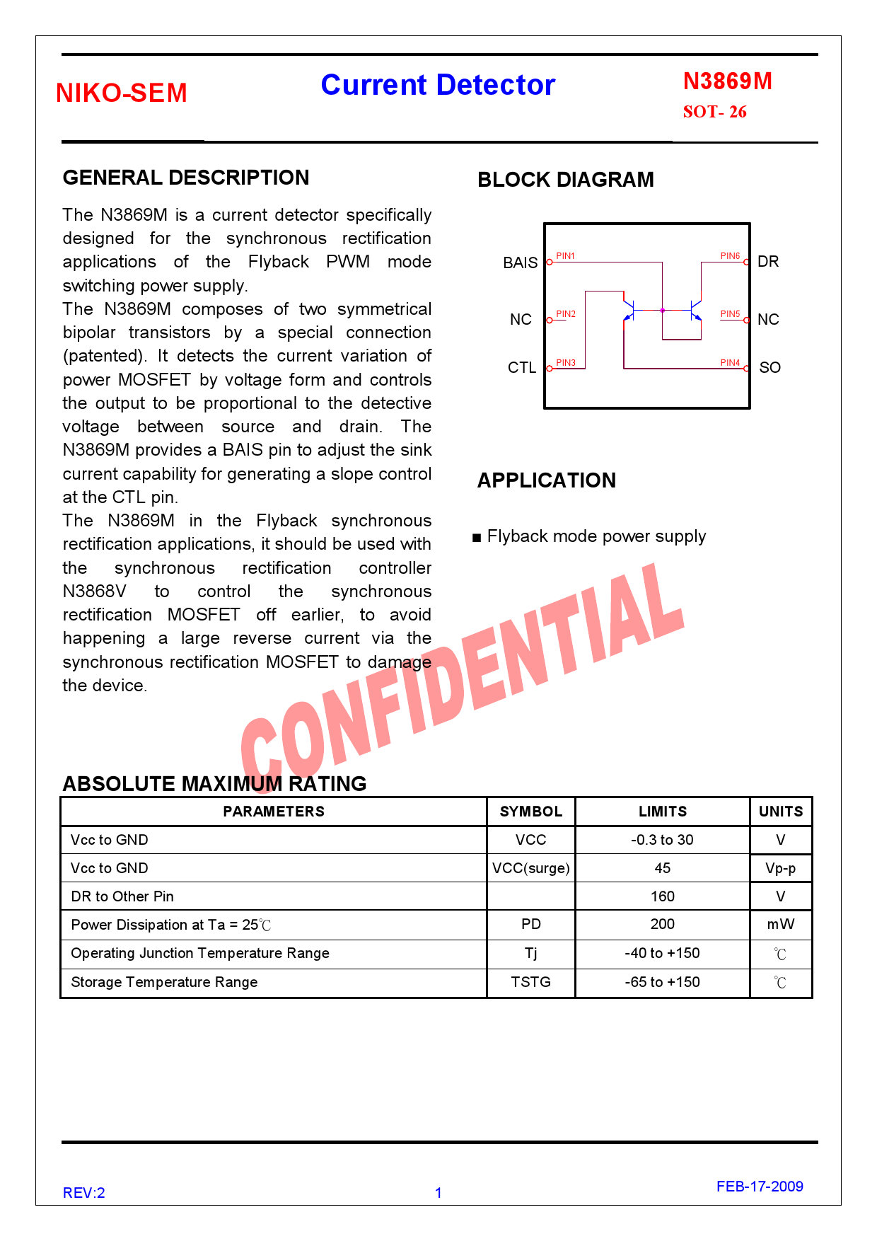 N3869M_（NIKO-SEM(尼克森)）N3869M中文资料_价格_PDF手册-立创电子商城